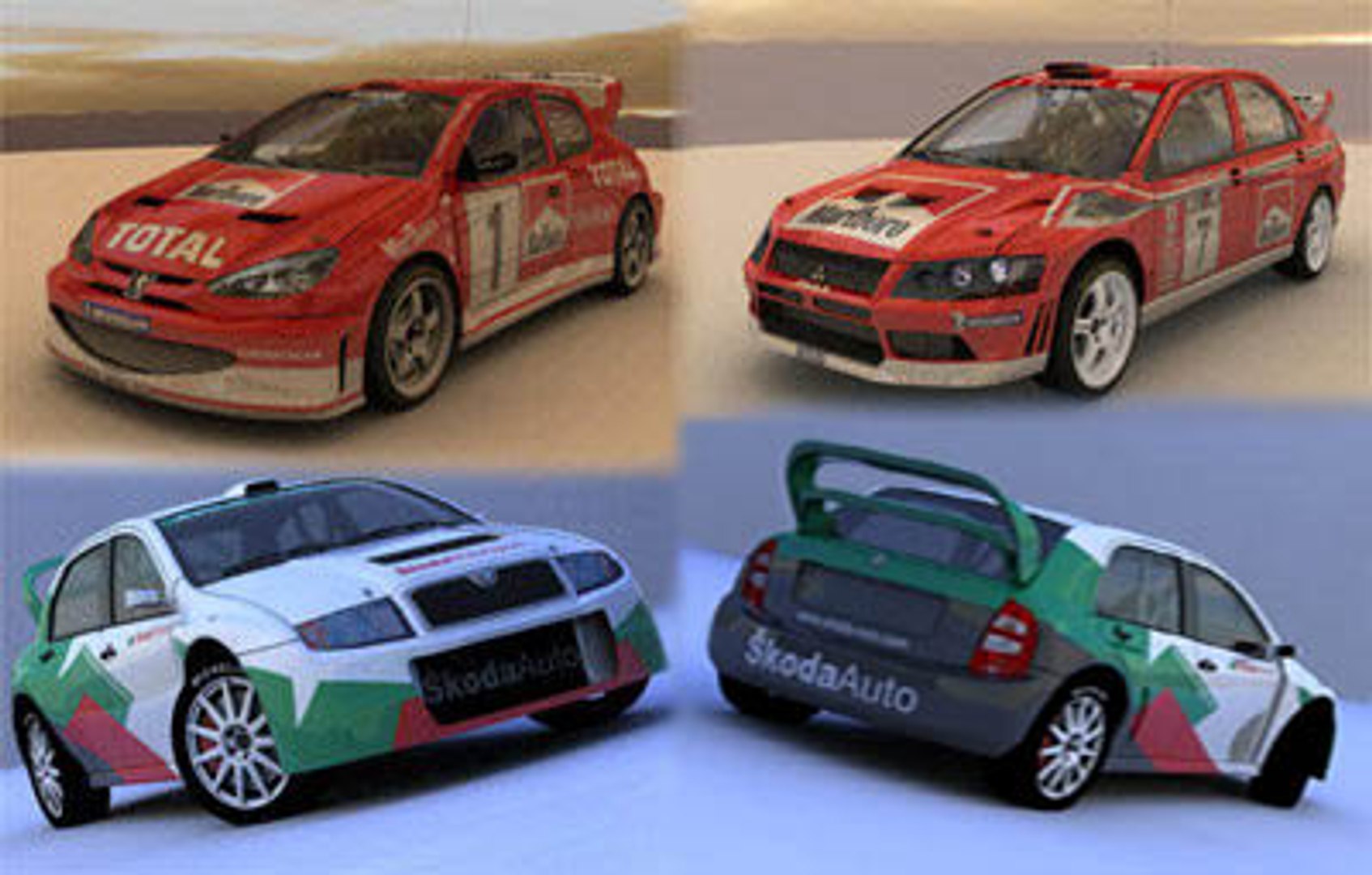 Wrc Cars 3d Model