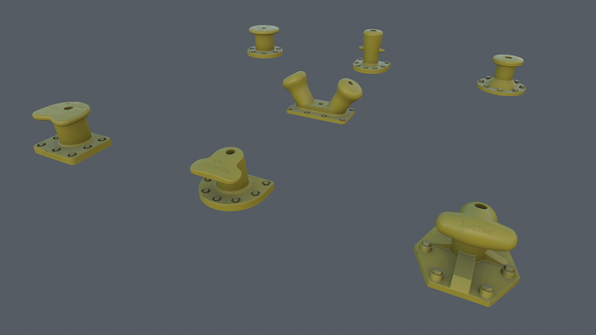 Ship Mooring Bollards 3D Model - TurboSquid 2023380