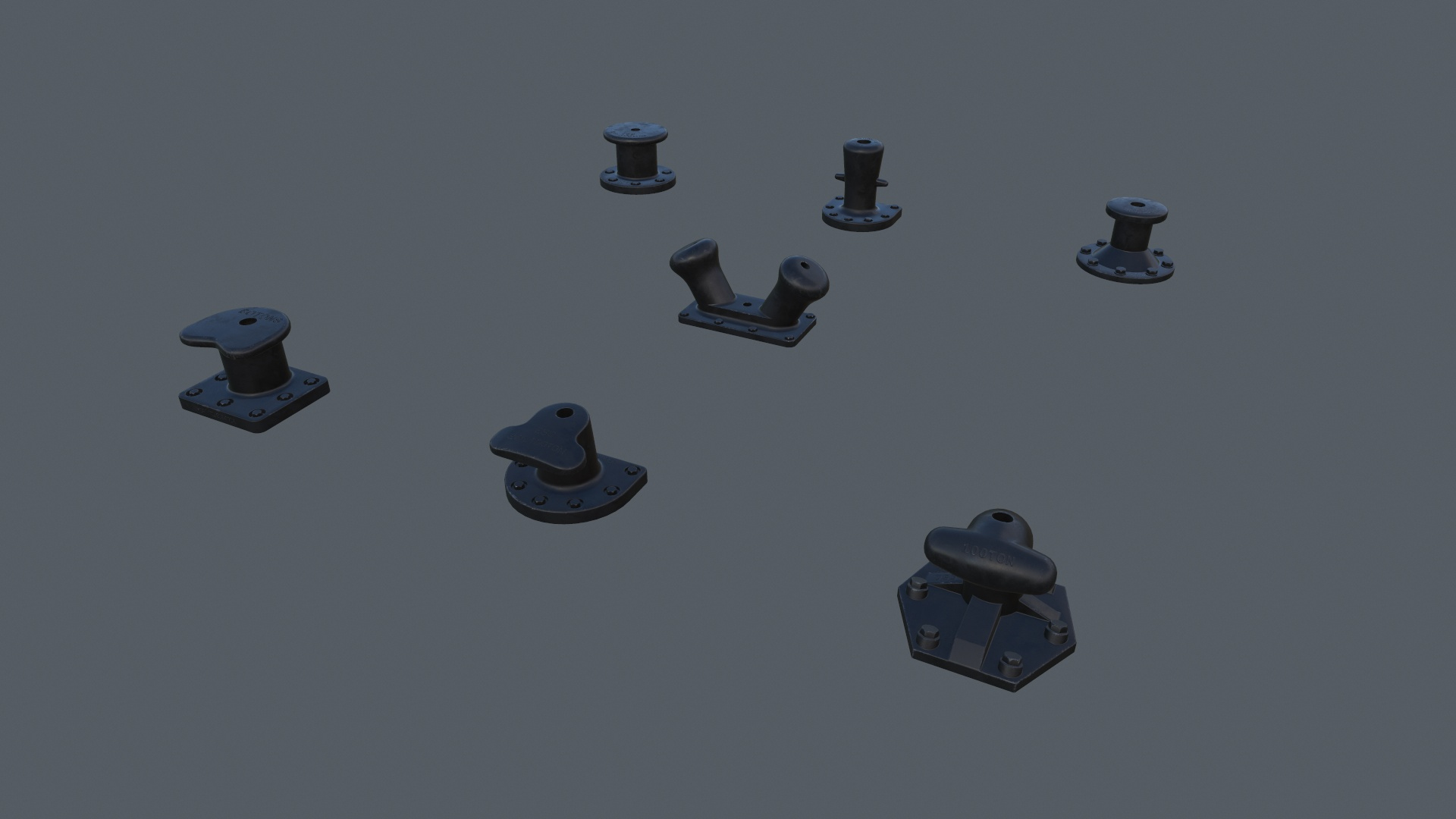 Ship Mooring Bollards 3D Model - TurboSquid 2023380