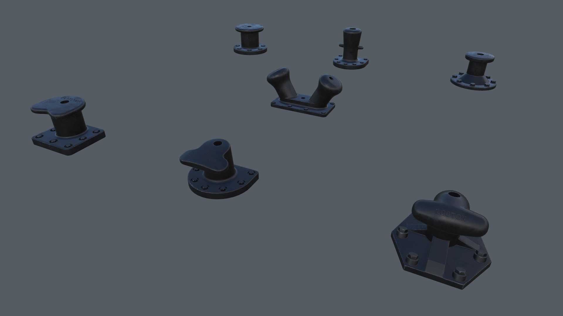 Ship Mooring Bollards 3D Model - TurboSquid 2023380