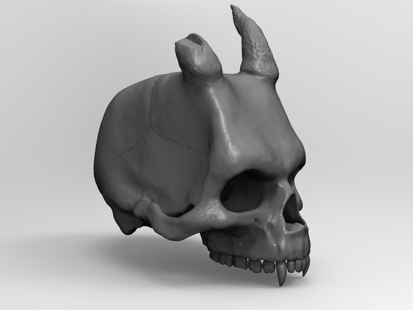 3D Model Demon Skull - TurboSquid 1405764