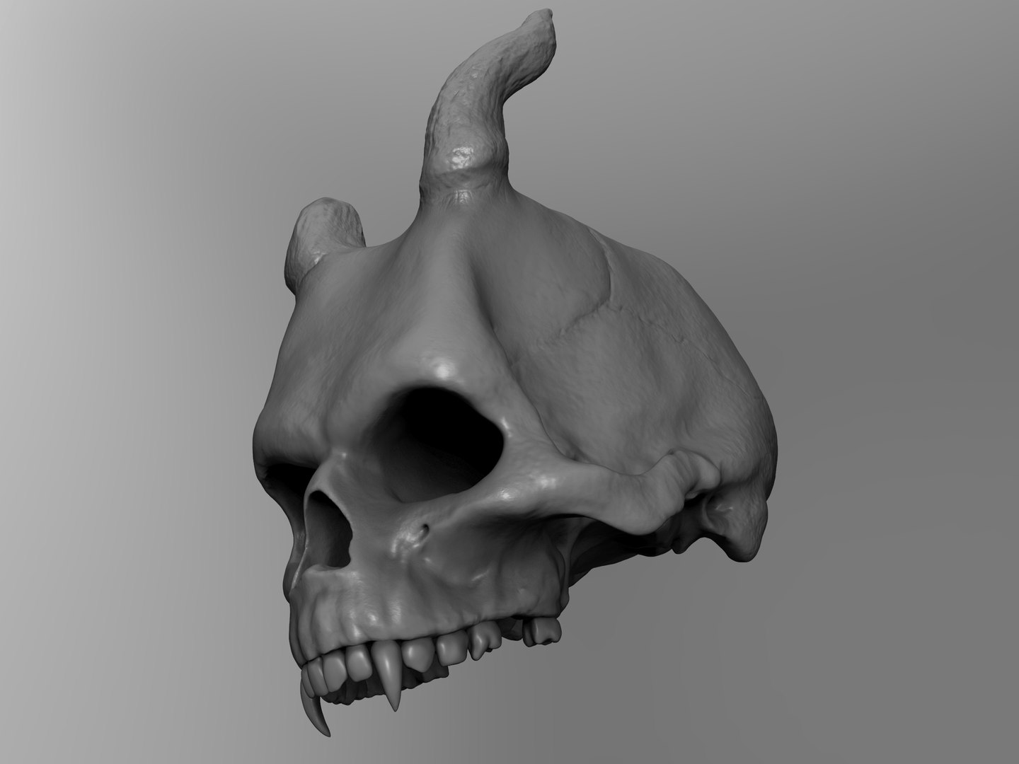 3D Model Demon Skull - TurboSquid 1405764