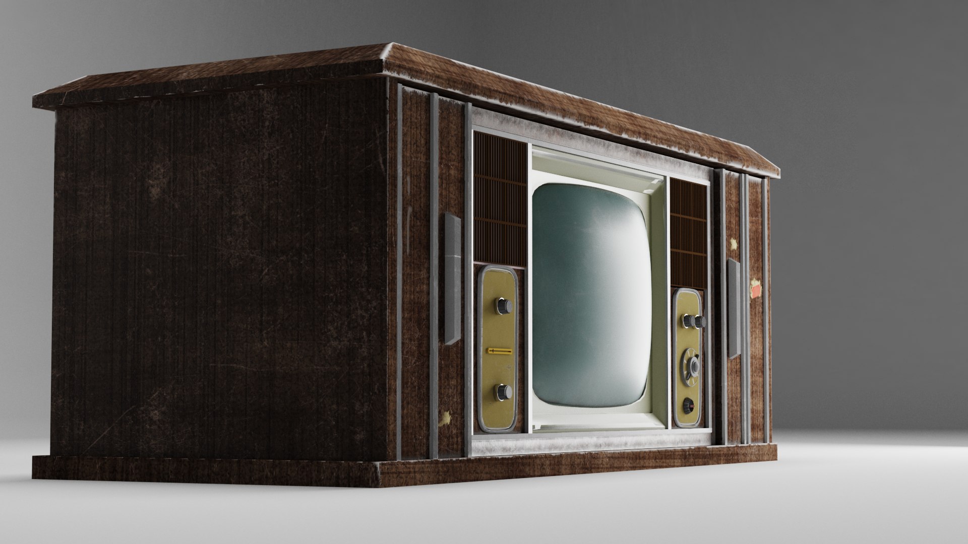 Old ShutterTelevion 3D Model - TurboSquid 1861092