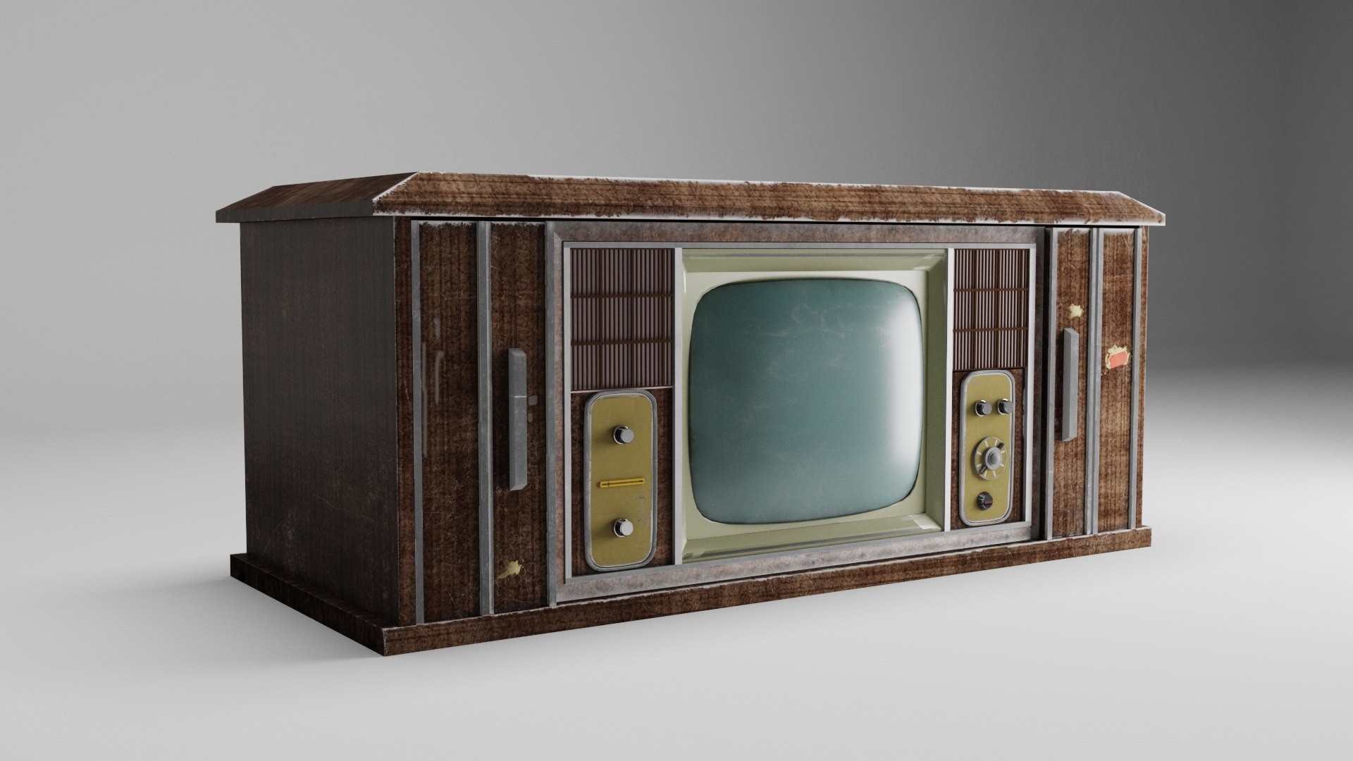 Old ShutterTelevion 3D Model - TurboSquid 1861092