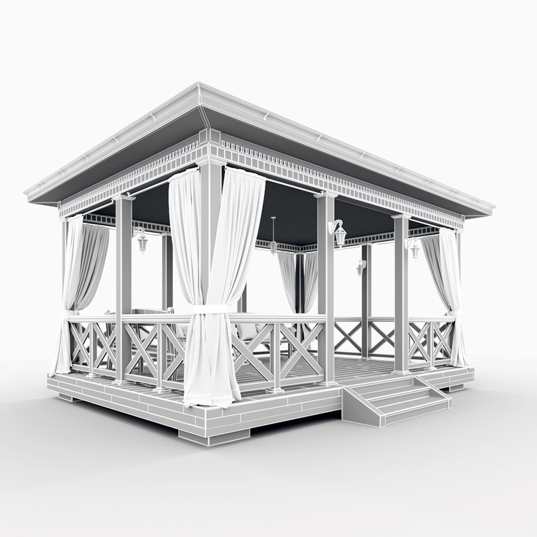 Wooden Arbor 3D Model - TurboSquid 1441111