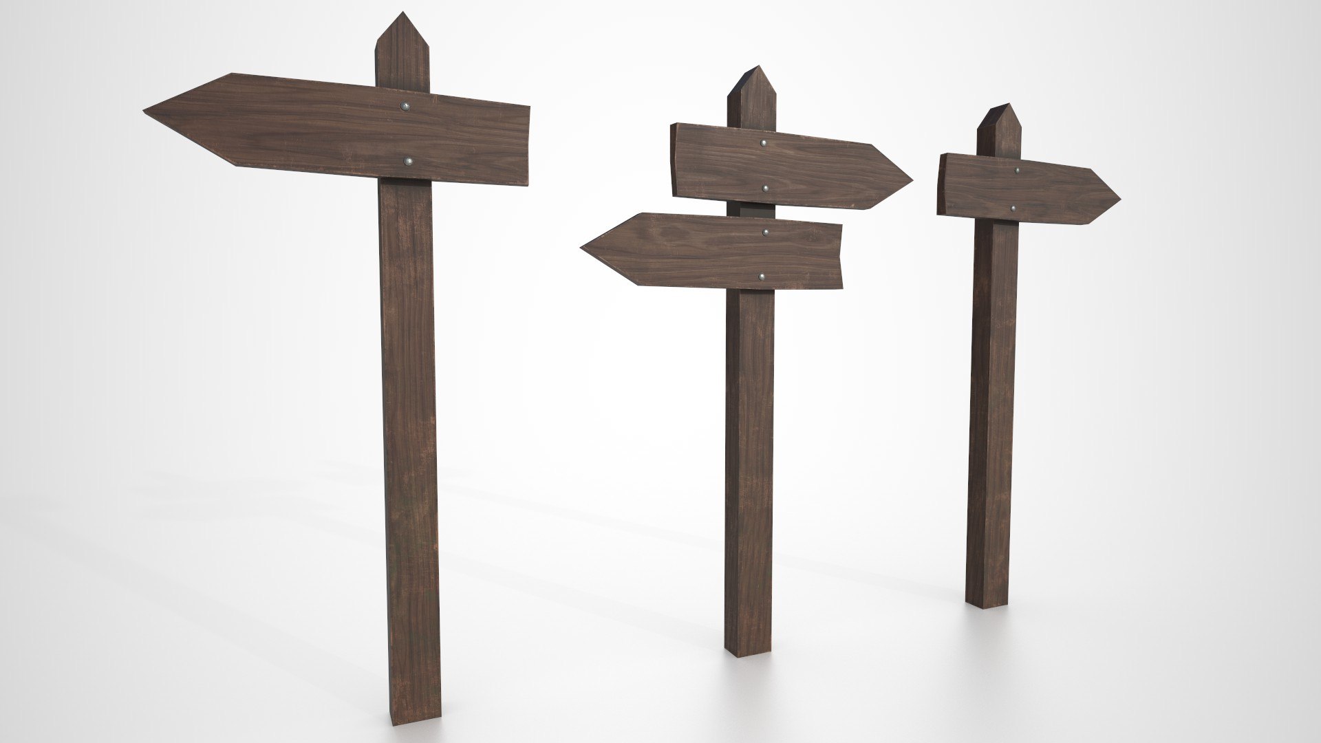 Medieval Small Signpost 3D - TurboSquid 1777552