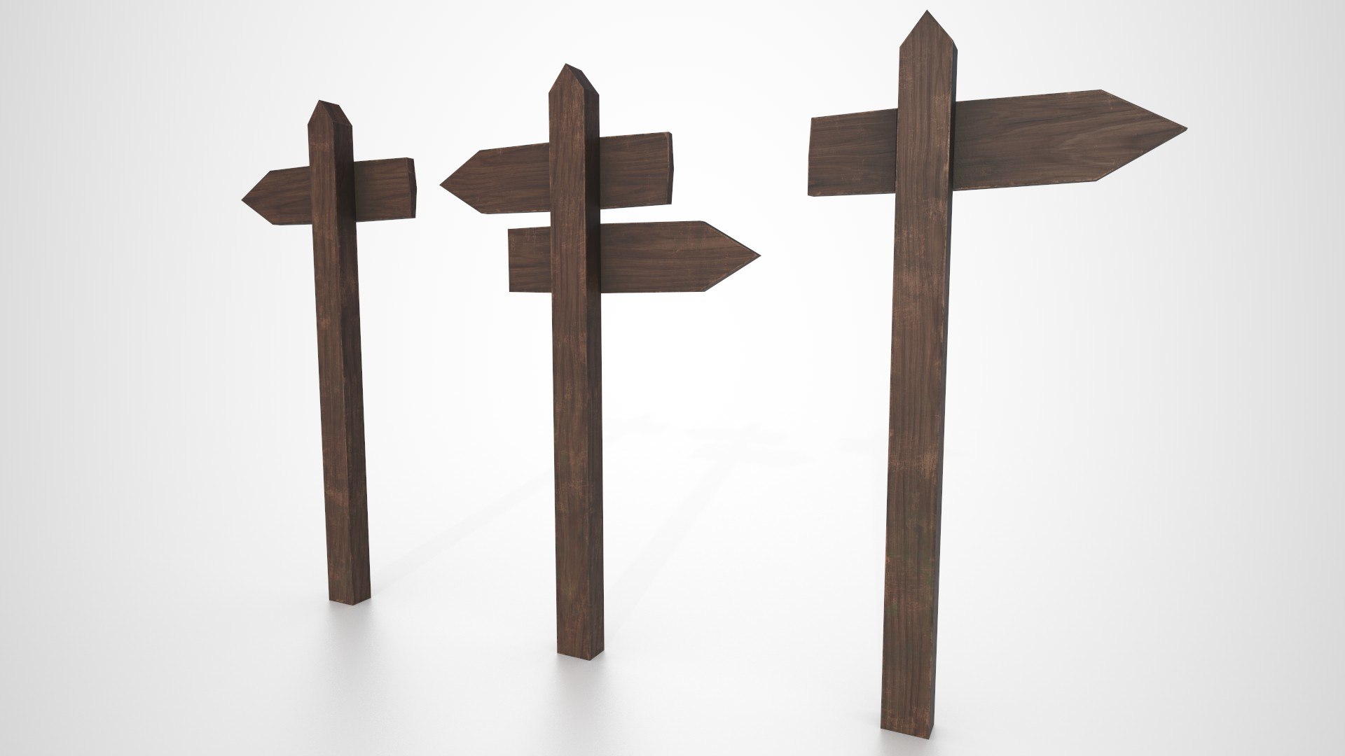Medieval Small Signpost 3D - TurboSquid 1777552