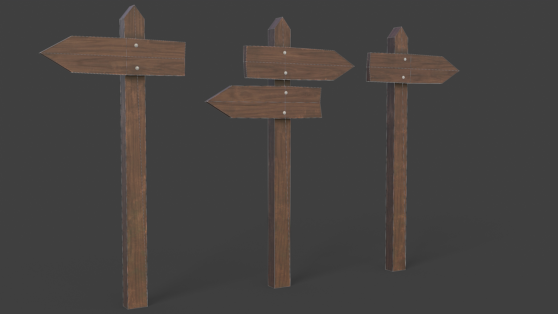 Medieval Small Signpost 3D - TurboSquid 1777552