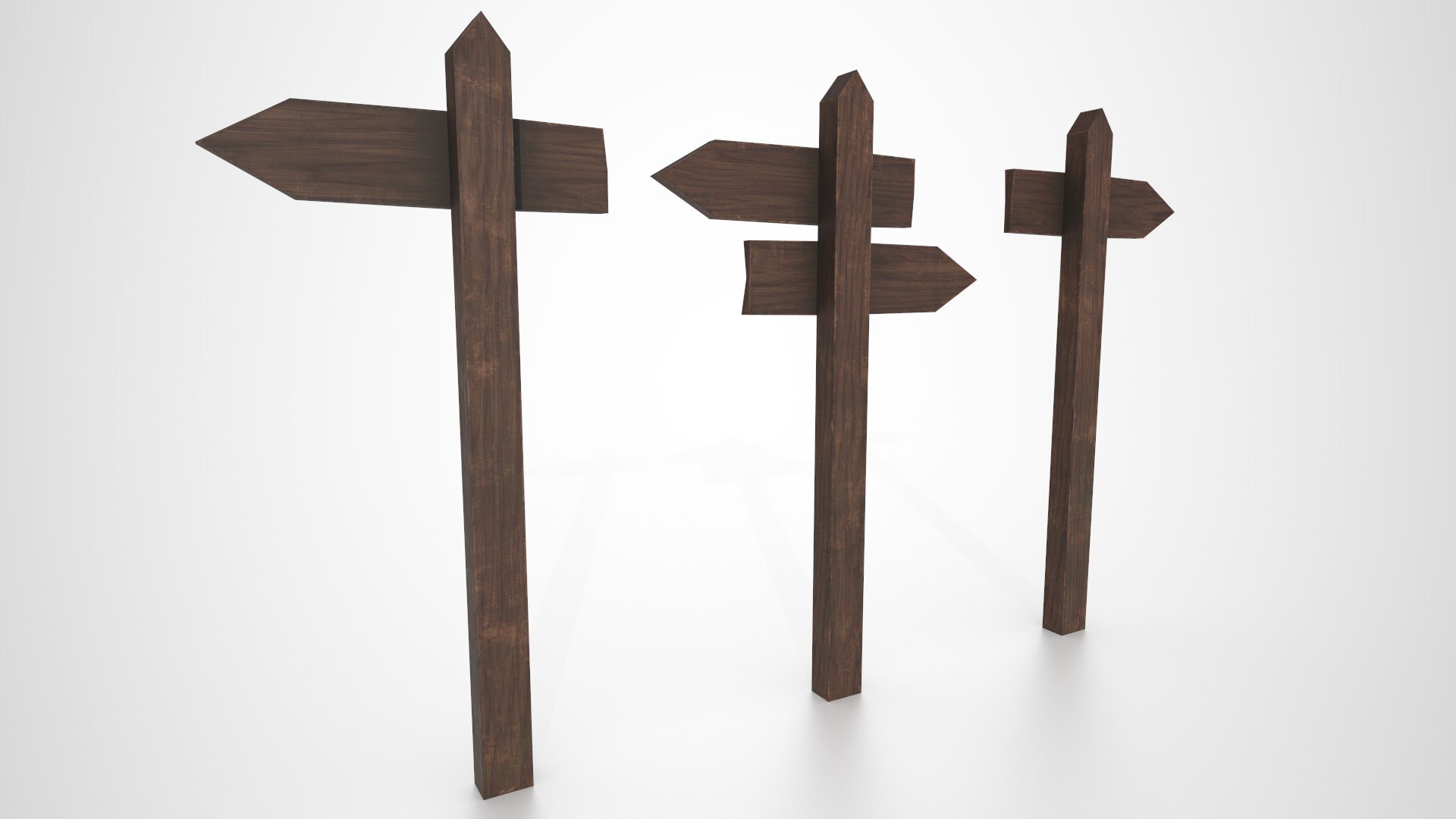 Medieval Small Signpost 3D - TurboSquid 1777552