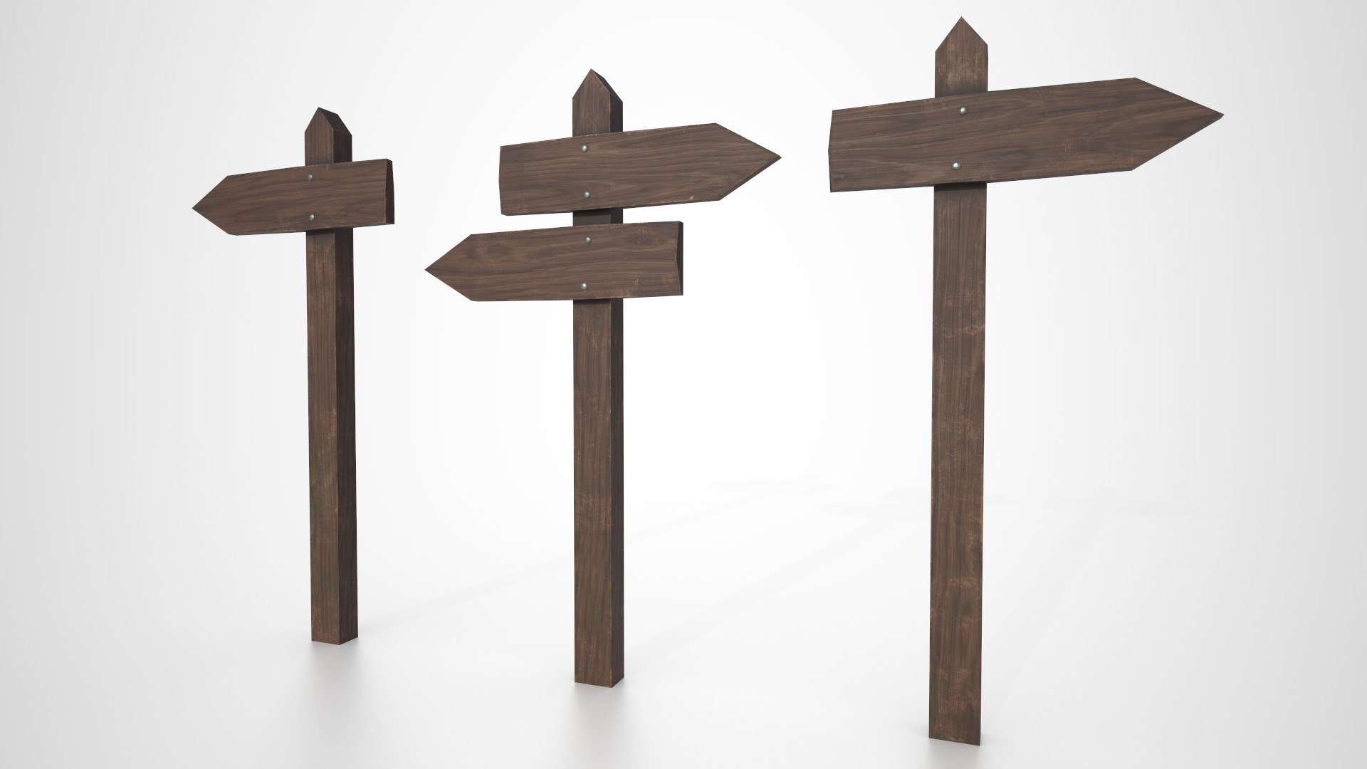 Medieval Small Signpost 3D - TurboSquid 1777552