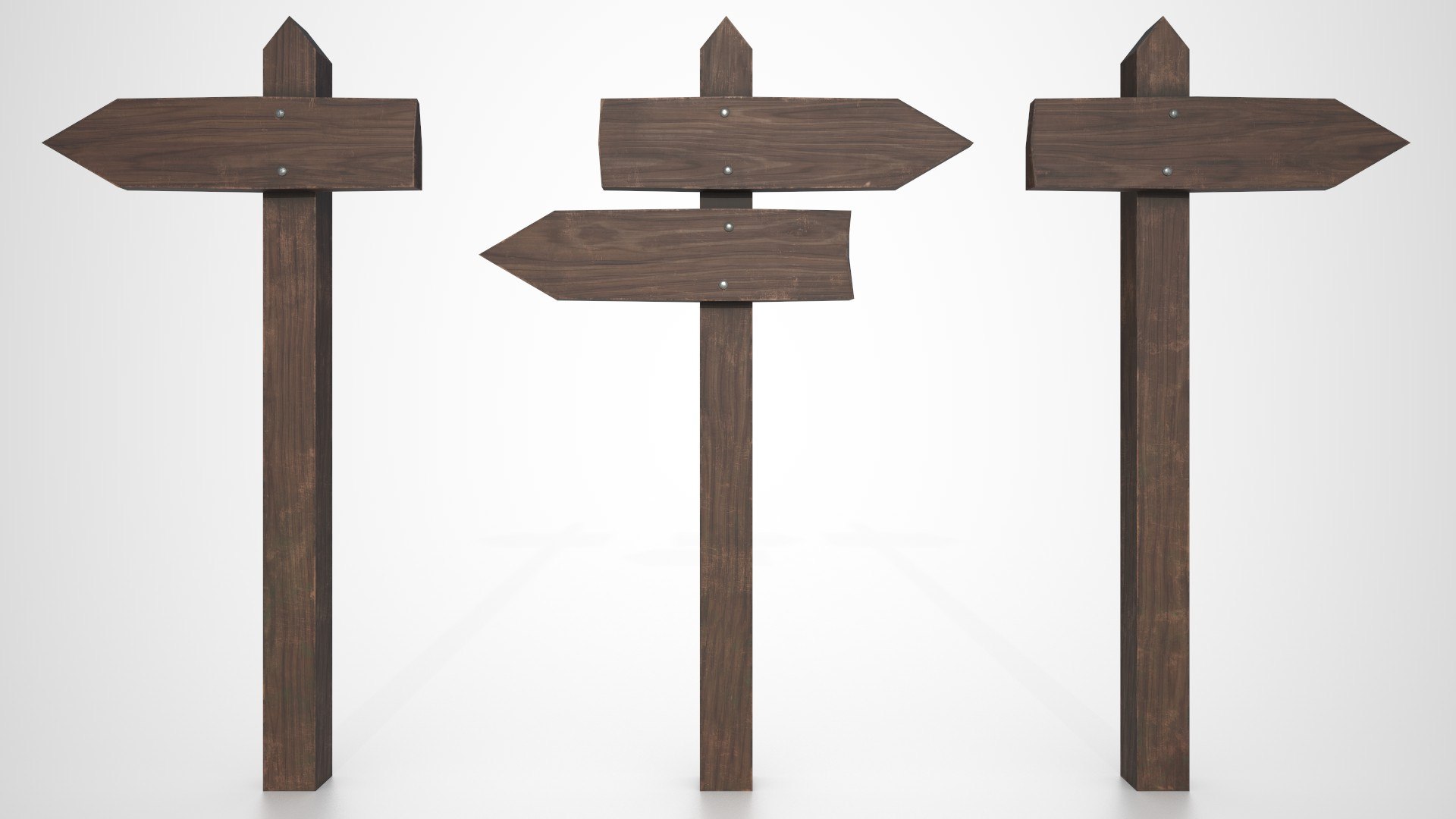 Medieval Small Signpost 3D - TurboSquid 1777552