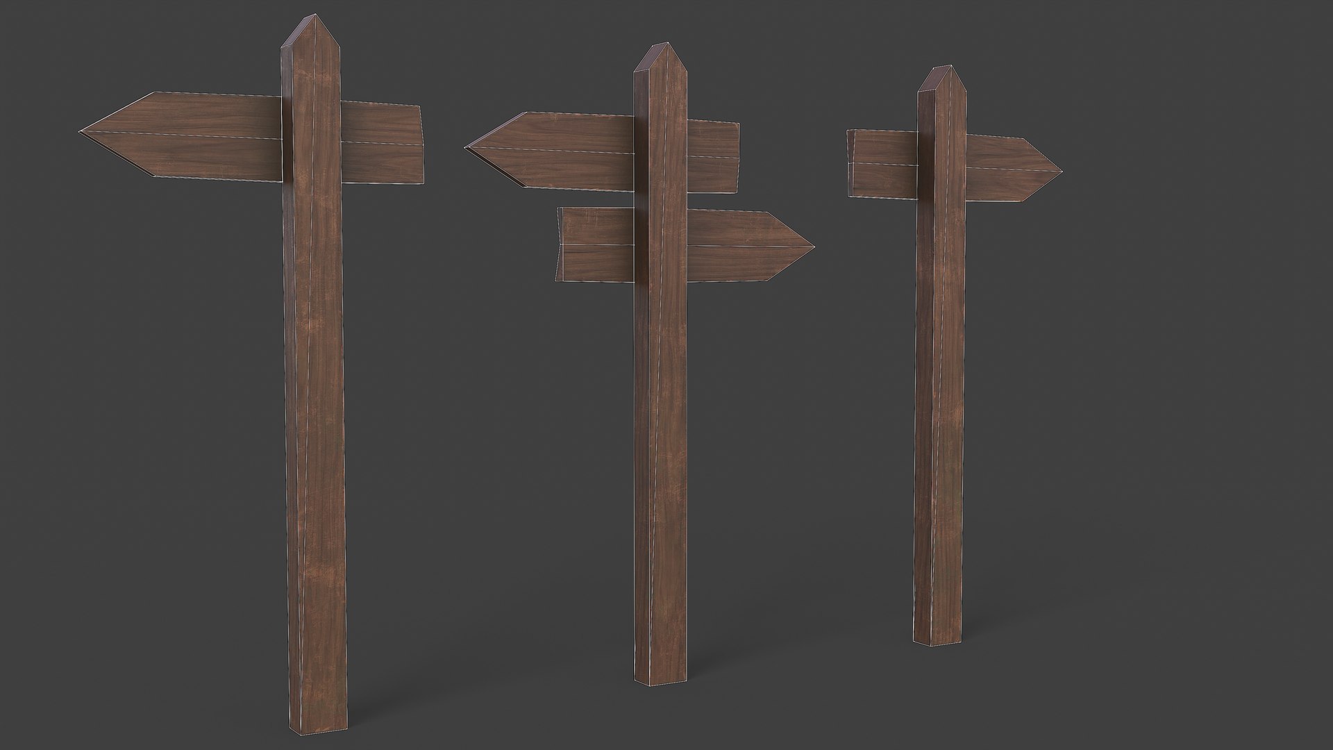 Medieval Small Signpost 3D - TurboSquid 1777552