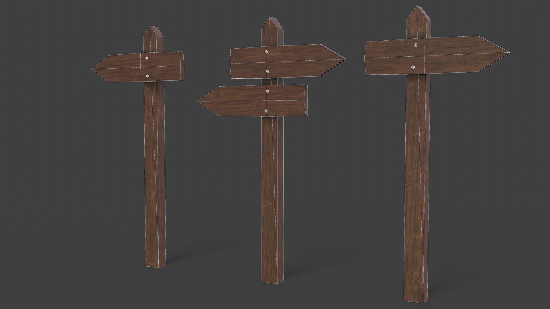 Medieval Small Signpost 3D - TurboSquid 1777552