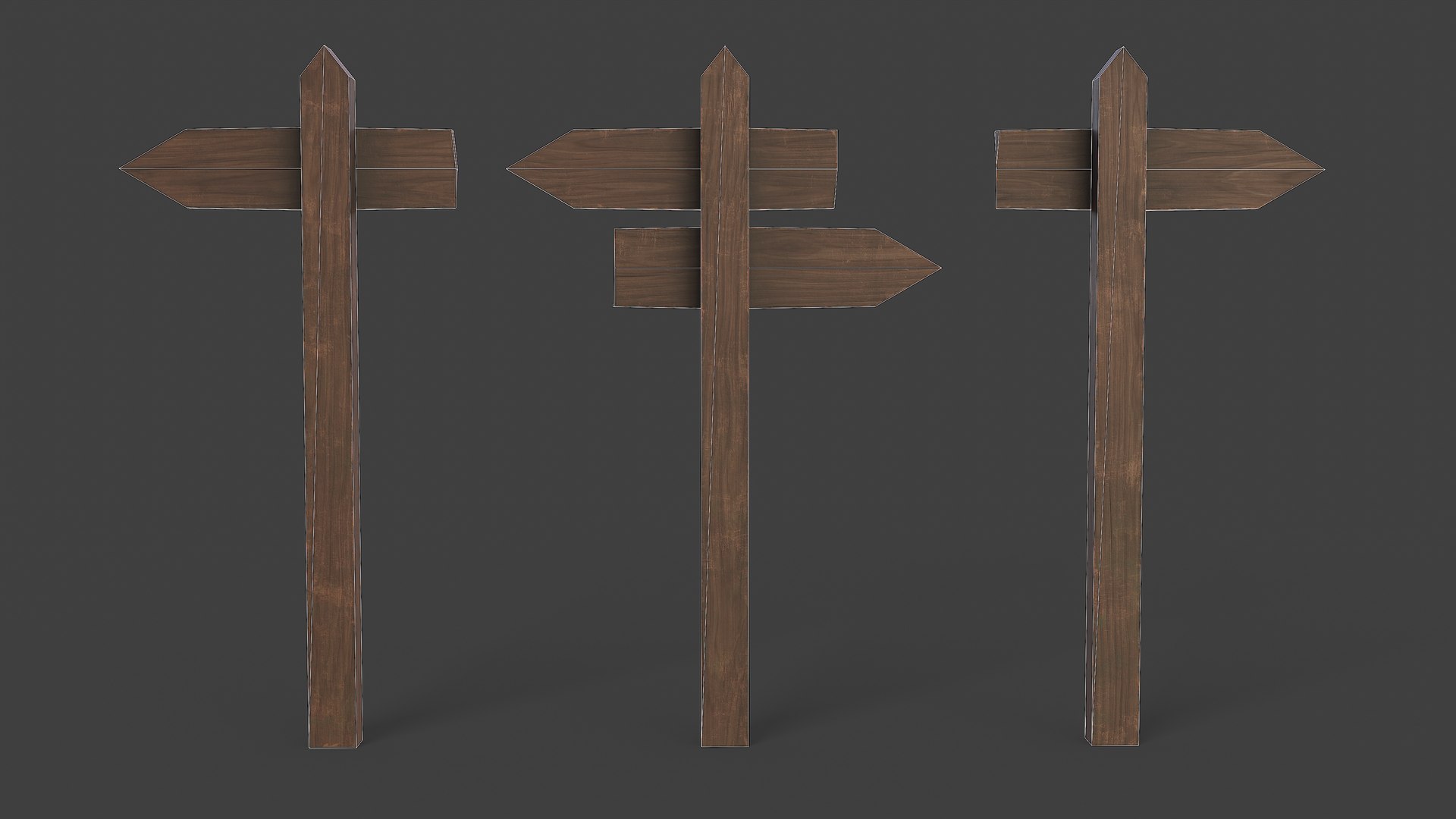 Medieval Small Signpost 3D - TurboSquid 1777552
