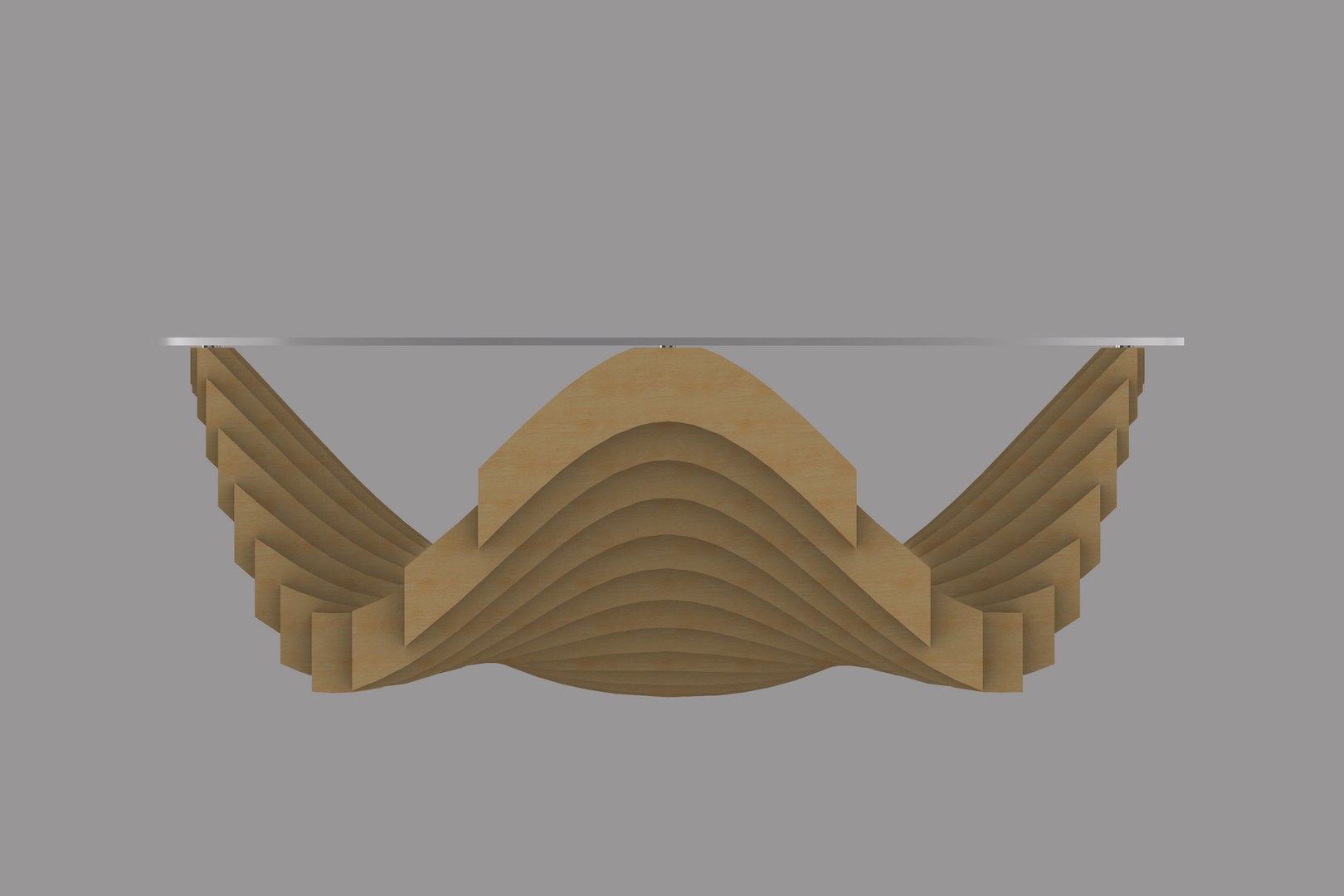 Parametric Wavy Modern Table Model - TurboSquid 2034220