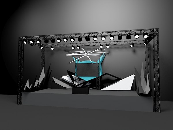 Stage model - TurboSquid 1197588