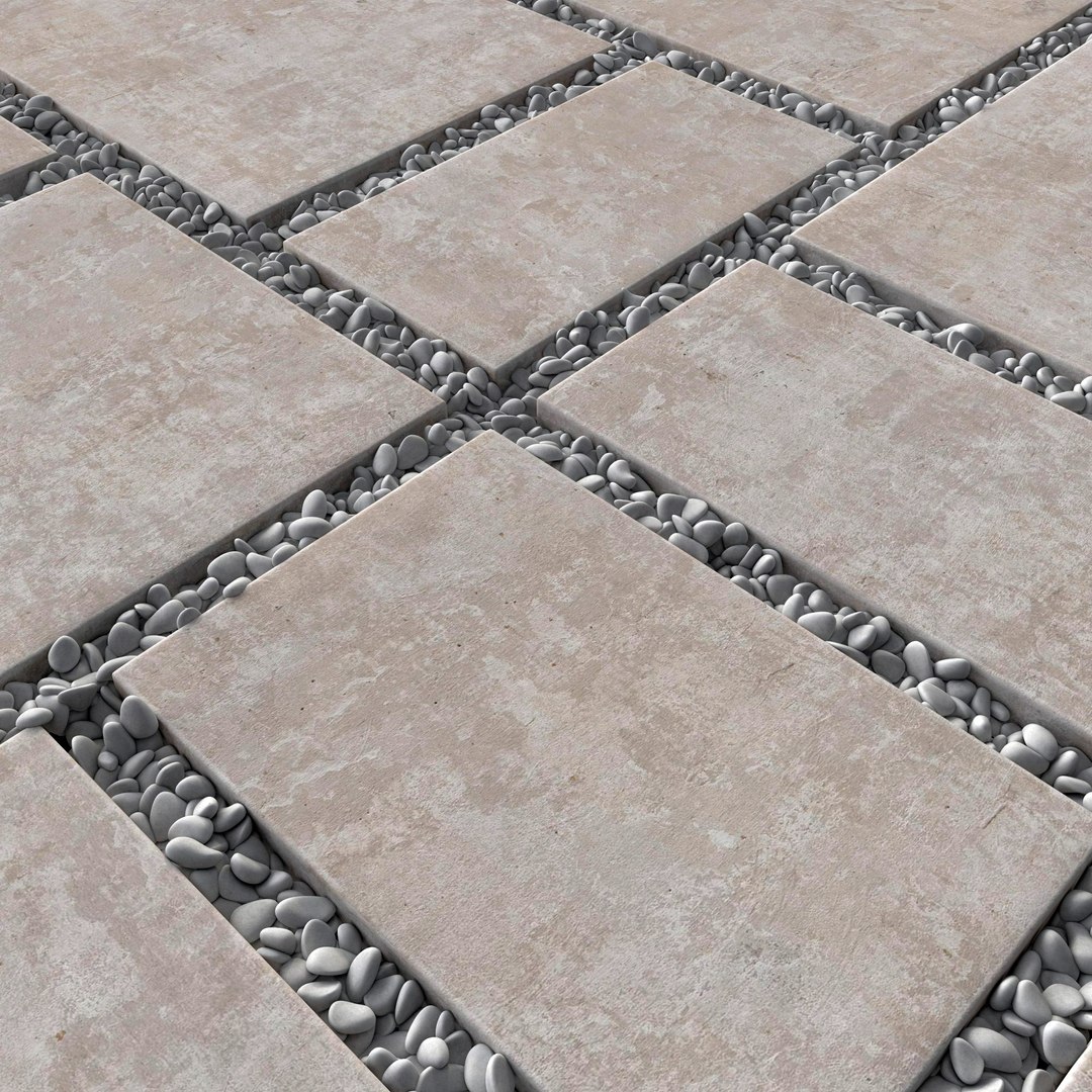 3D Model Paving Tile Pebble N14 - TurboSquid 1966958