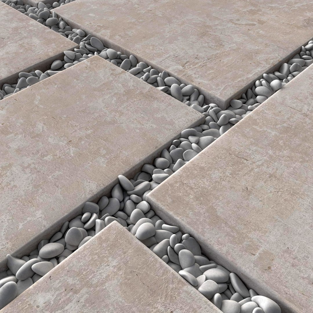 3D Model Paving Tile Pebble N14 - TurboSquid 1966958