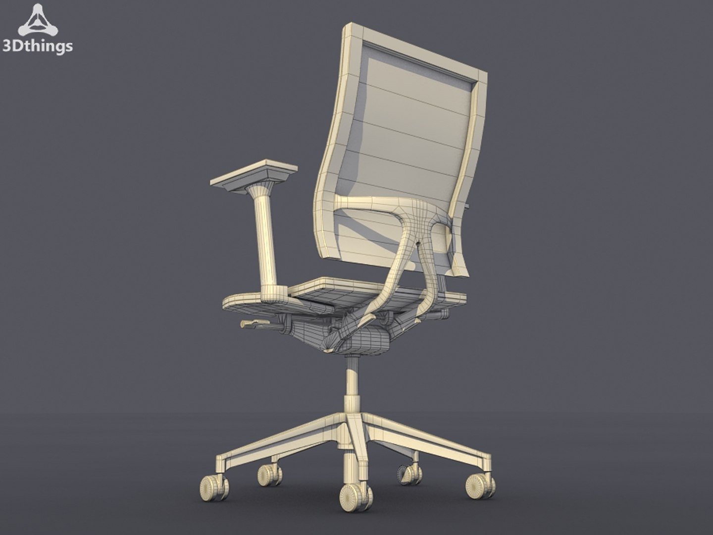 3d Model Conference Chair Open Mind