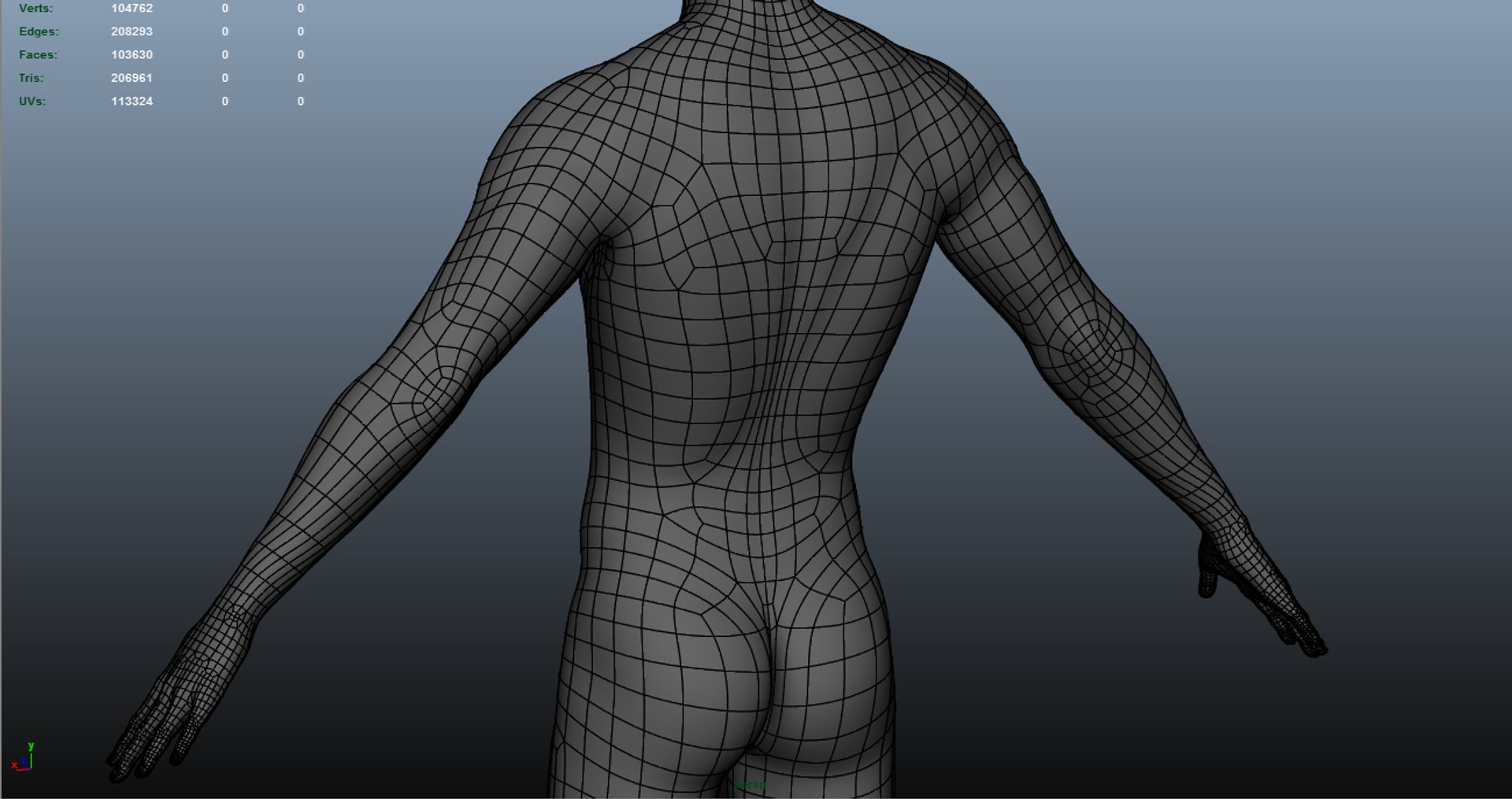 Realistic male body base 3D model - TurboSquid 1194824