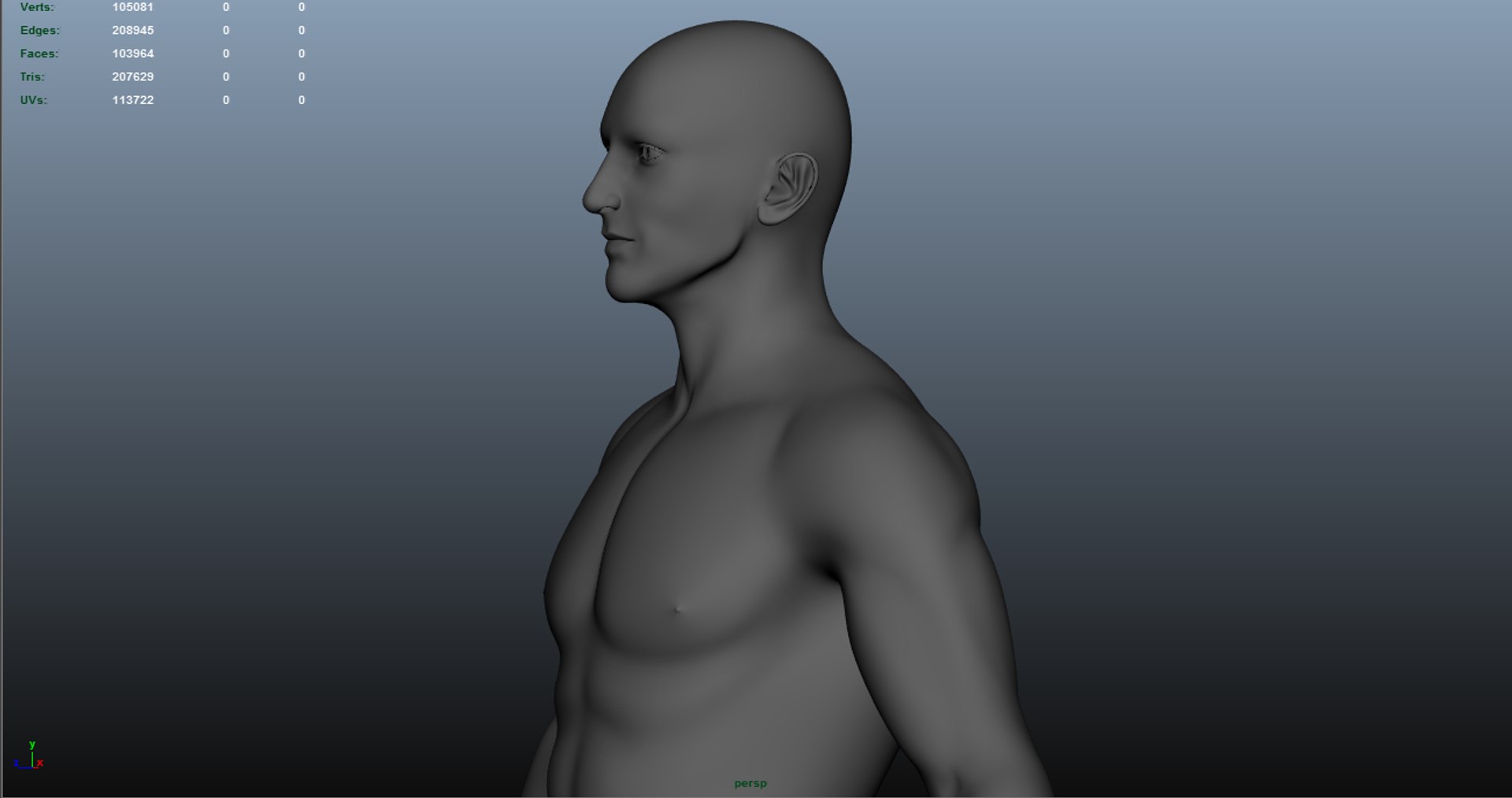 Realistic male body base 3D model - TurboSquid 1194824