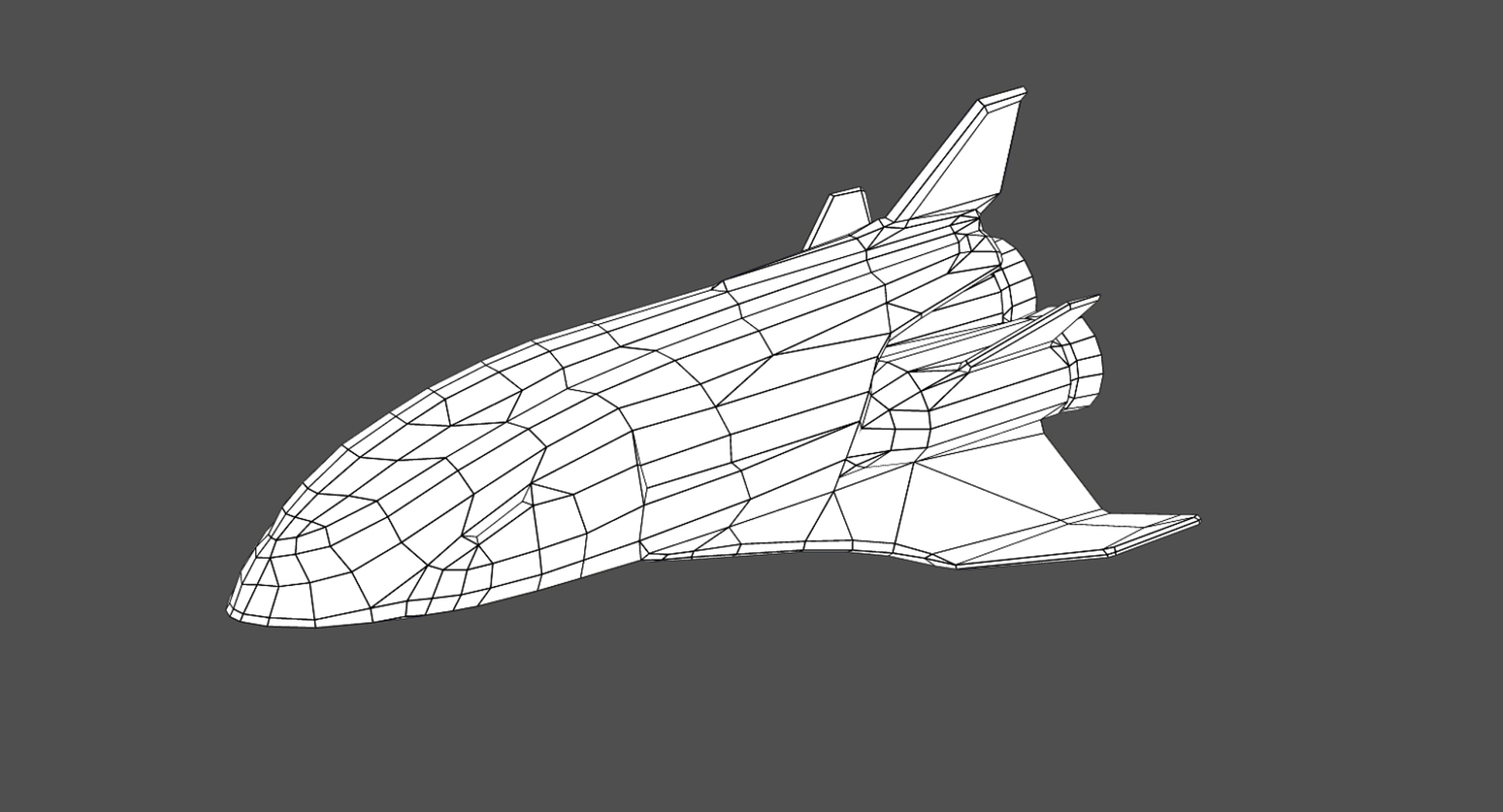 Shuttle Fictional Aircraft Ready 3d Model