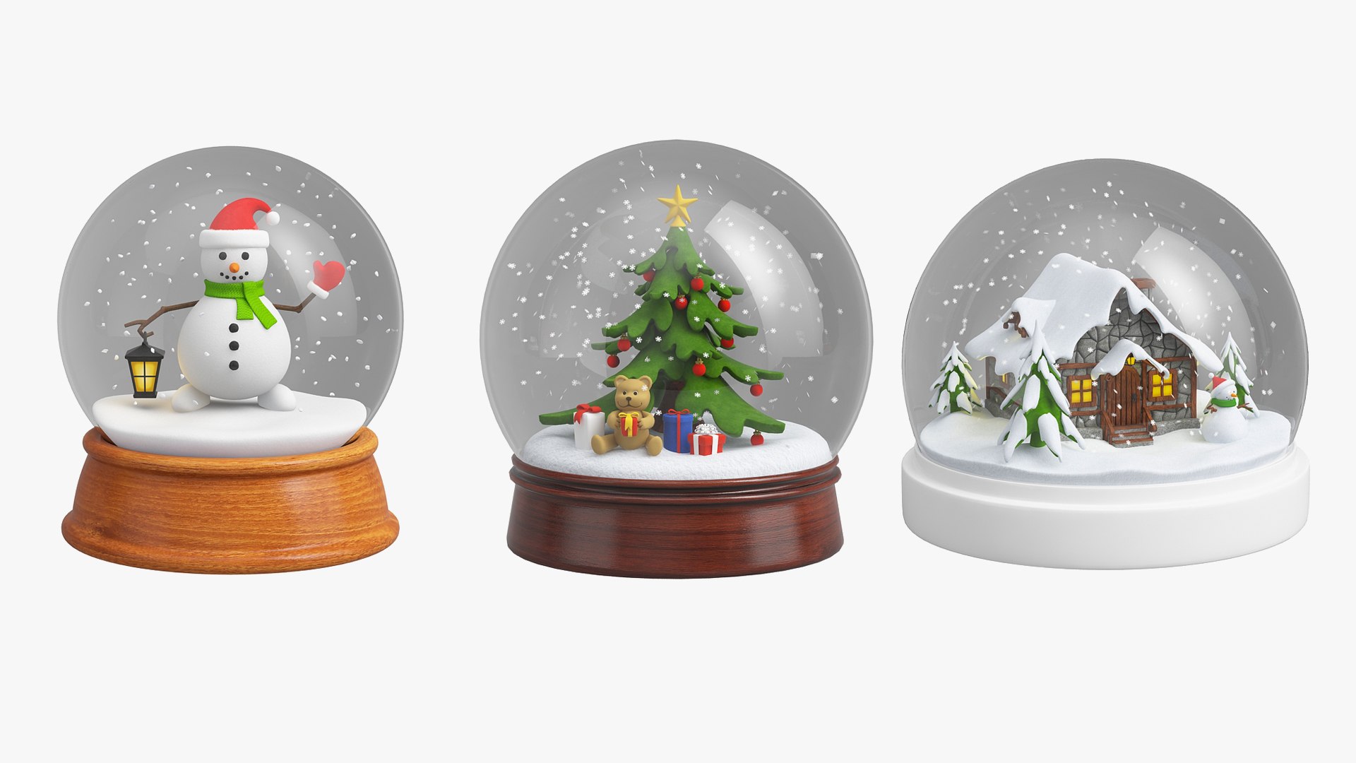 3D Model Snow Globes Collection 1 - TurboSquid 2322600