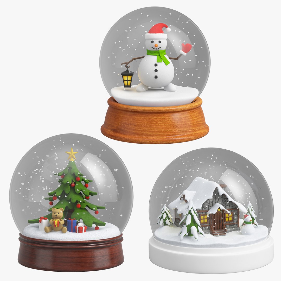 3D Model Snow Globes Collection 1 - TurboSquid 2322600