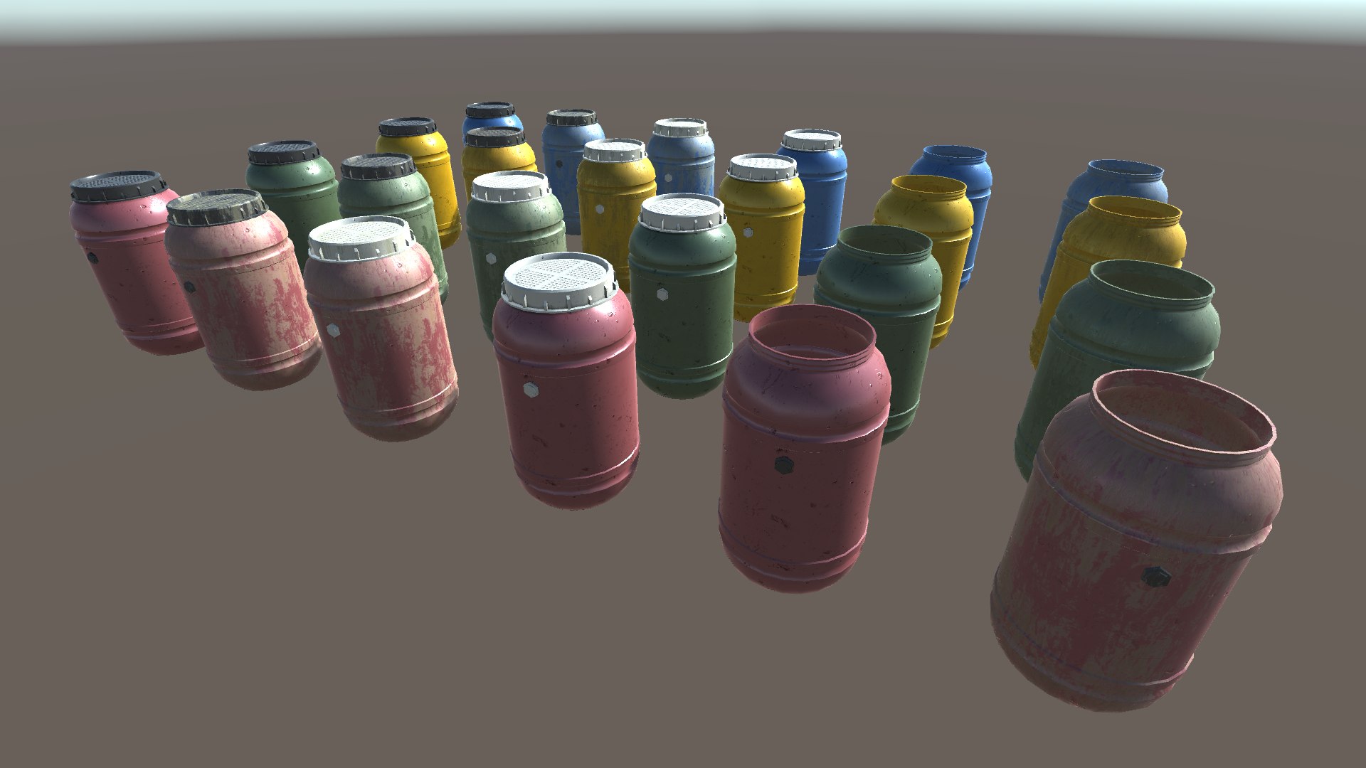 Rainwater Barrels PBR 3D - TurboSquid 1980179