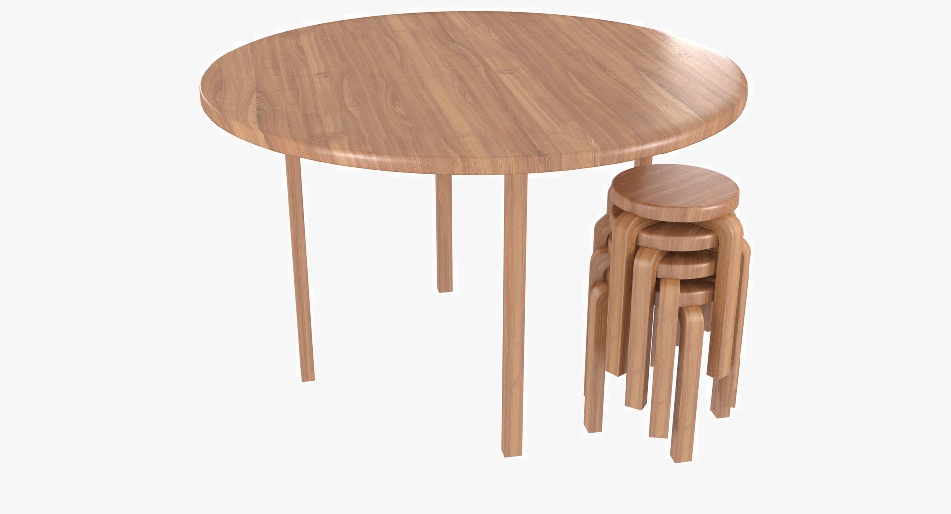 Minimalist Wooden Artek Alvar Aalto 3D Model - TurboSquid 1580025