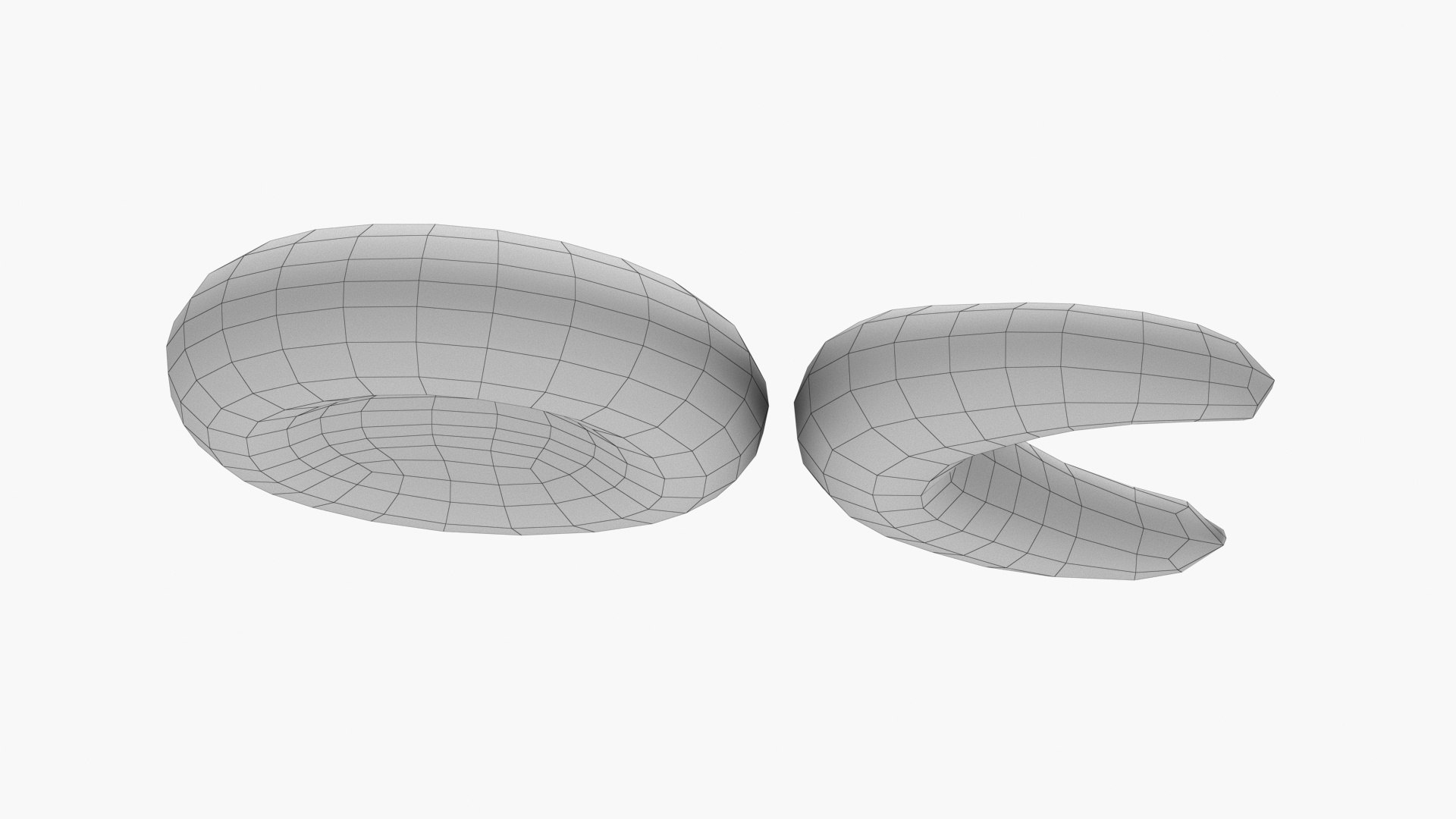 3D Red Blood Cell And Sickle Blood Cell Model - TurboSquid 2355176