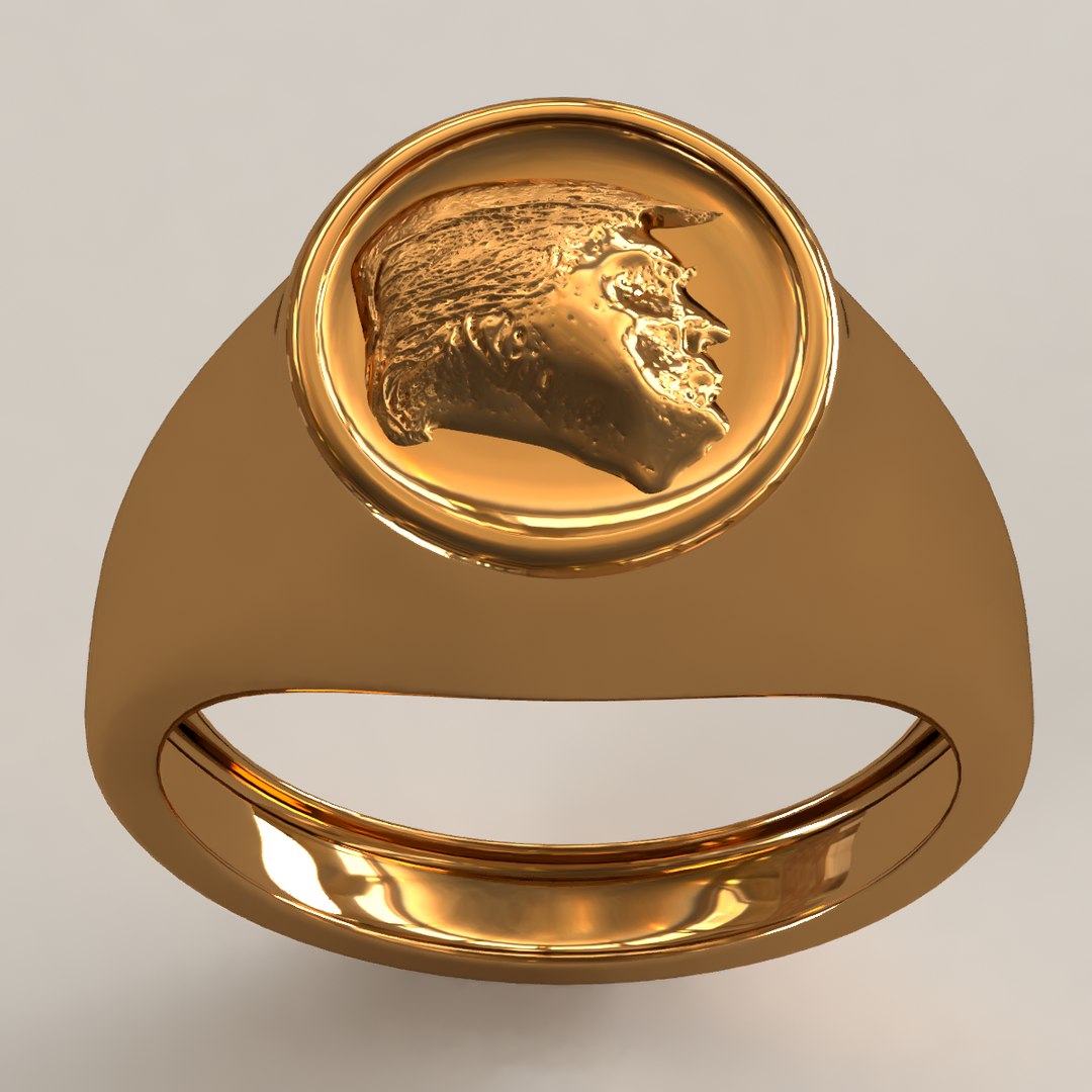 modelo 3d Anillo Donald Tramp ring0006 modelo 3D - TurboSquid 1760957