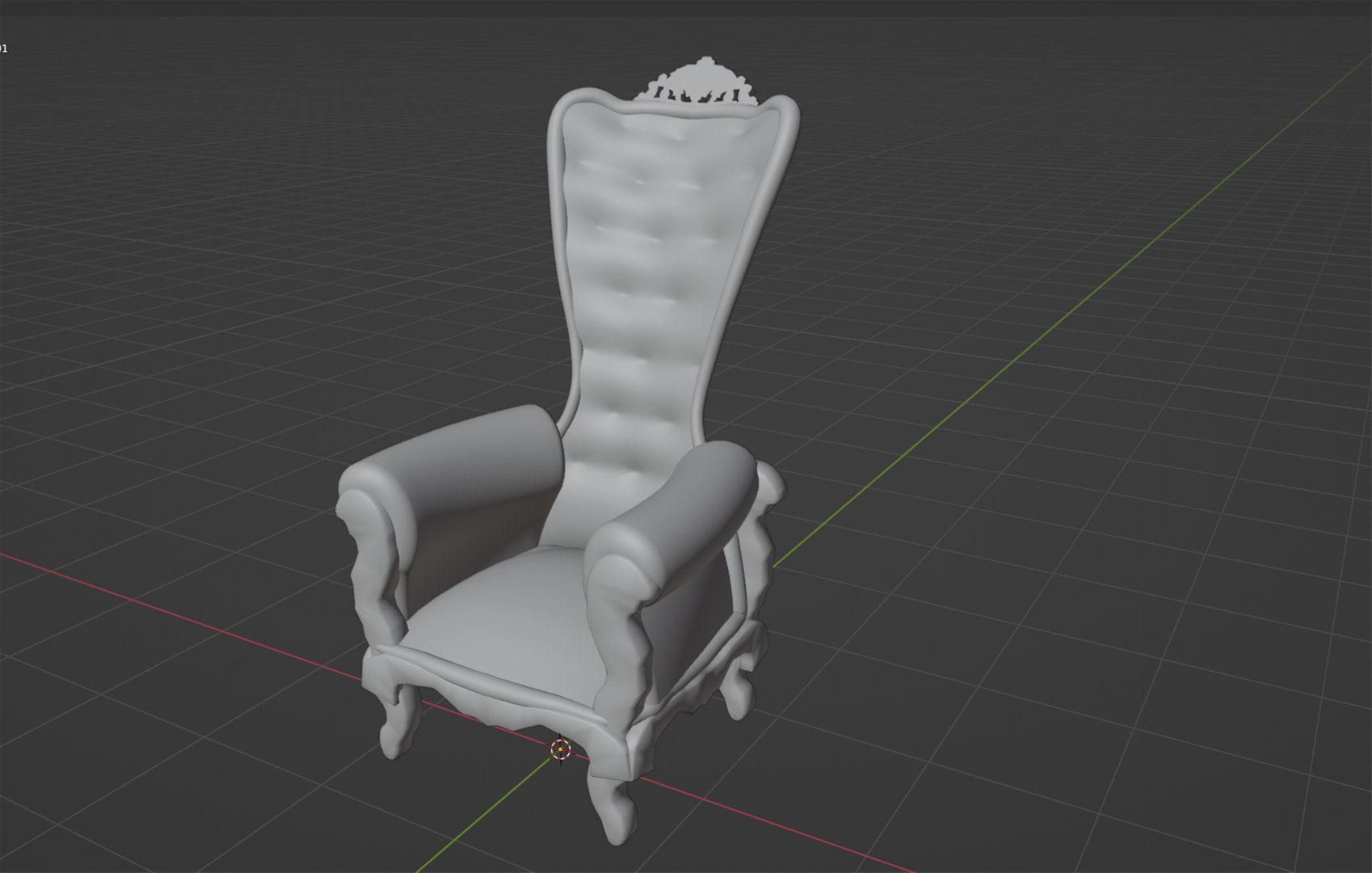 Royal Throne Chair 3D Model - TurboSquid 2254235