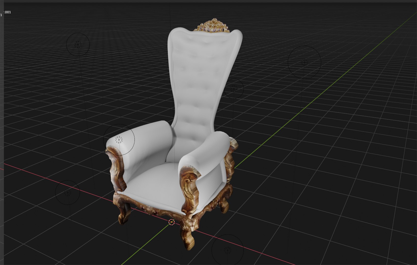 Royal Throne Chair 3D Model - TurboSquid 2254235