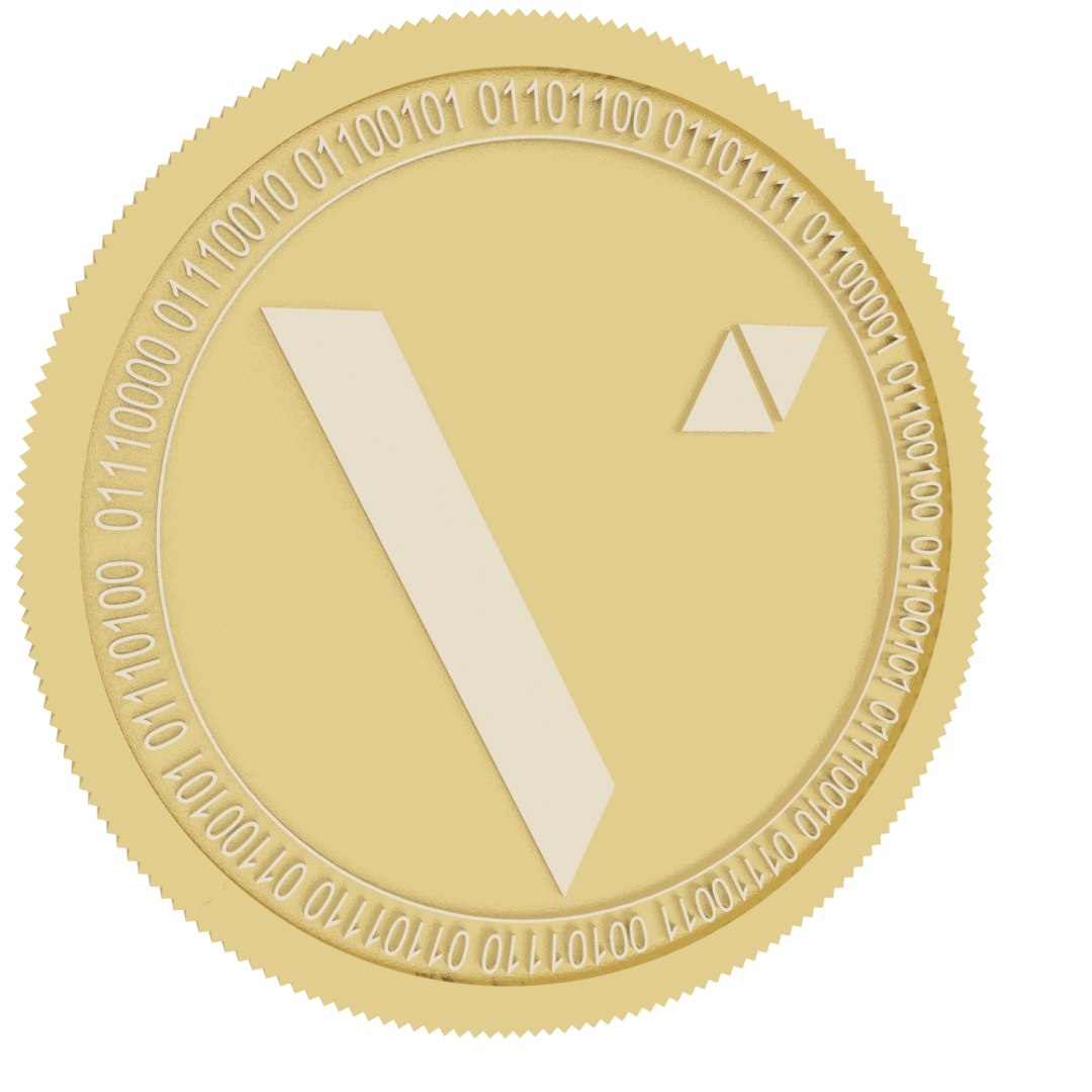 Veltor vlt gold coin model - TurboSquid 1631353