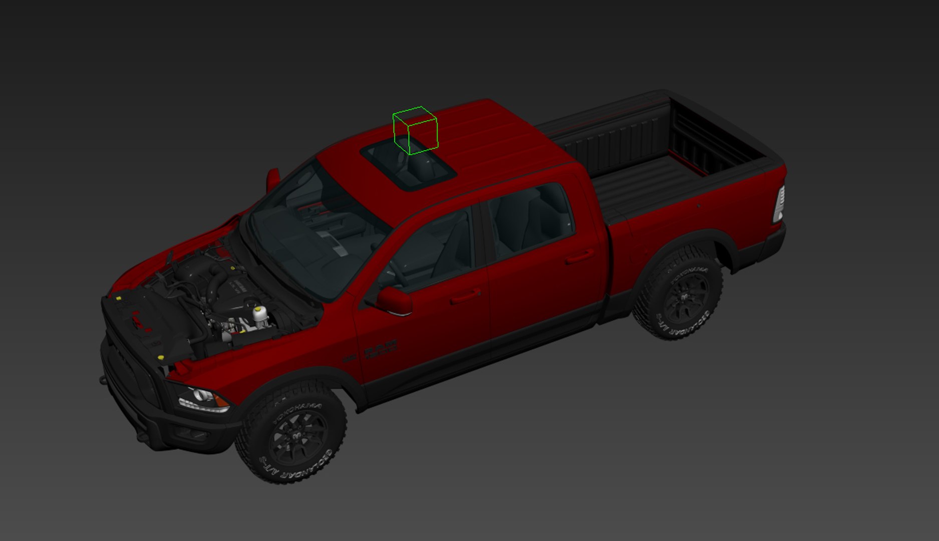 Dodge Ram Rebel 1500 model - TurboSquid 2000403
