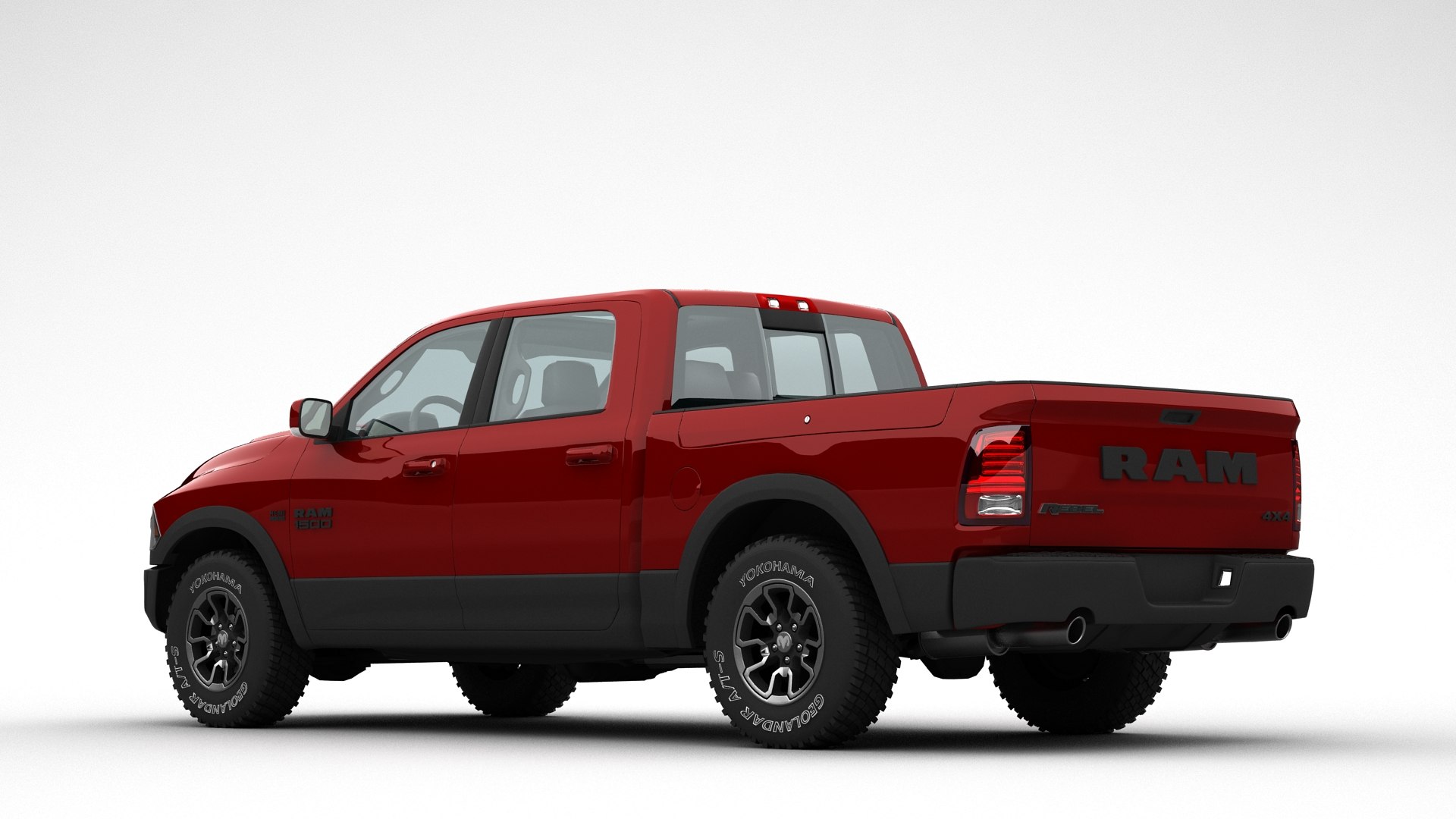 Dodge Ram Rebel 1500 model - TurboSquid 2000403