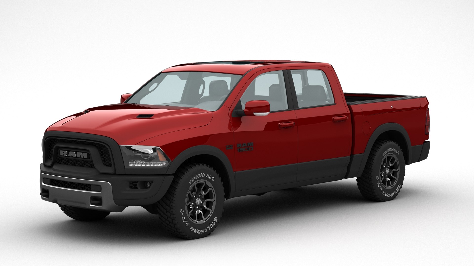 Dodge Ram Rebel 1500 model - TurboSquid 2000403