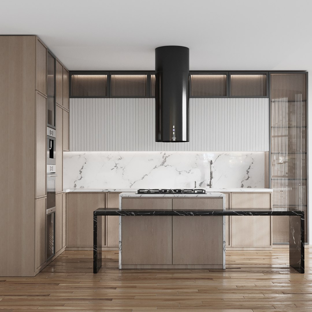 3D Kitchen 065 Model - TurboSquid 2034778