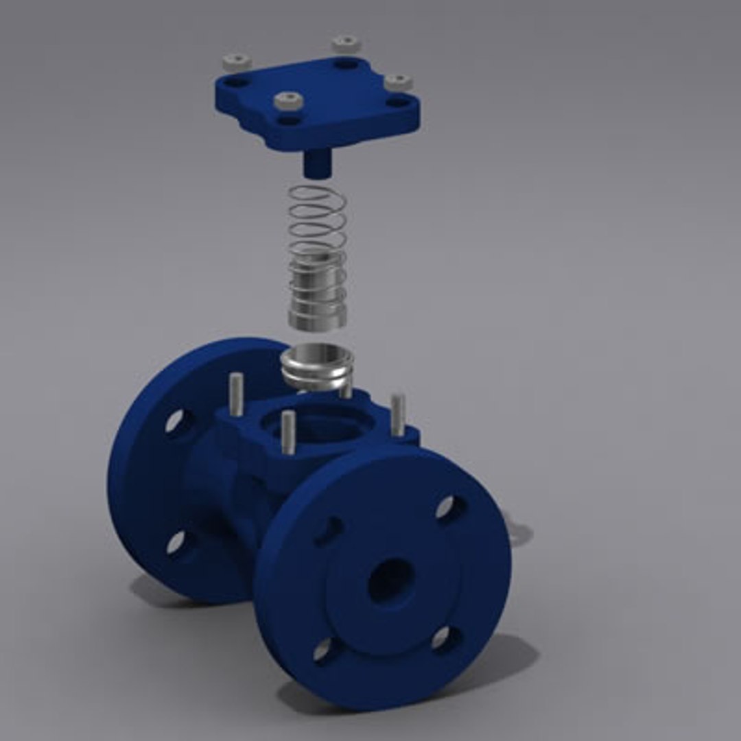3d model of valve pack 2