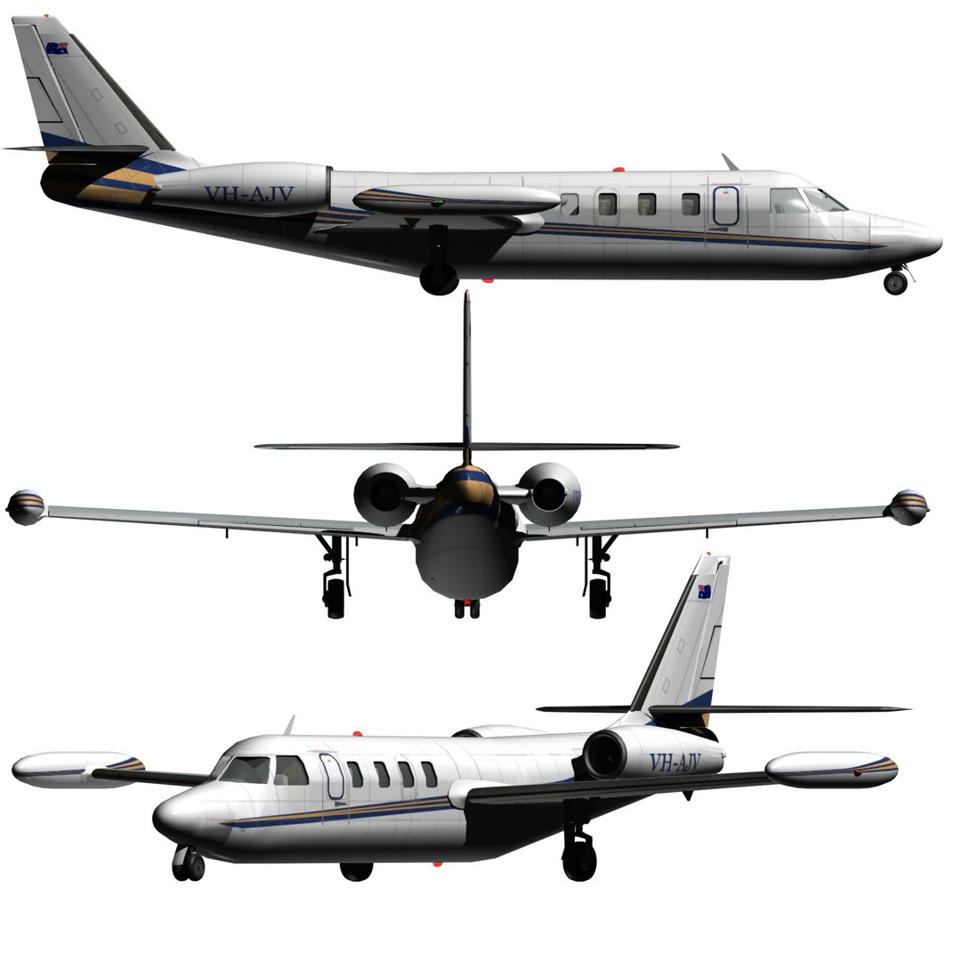 Israel Westwind Business Jet 3D Model - TurboSquid 1467739