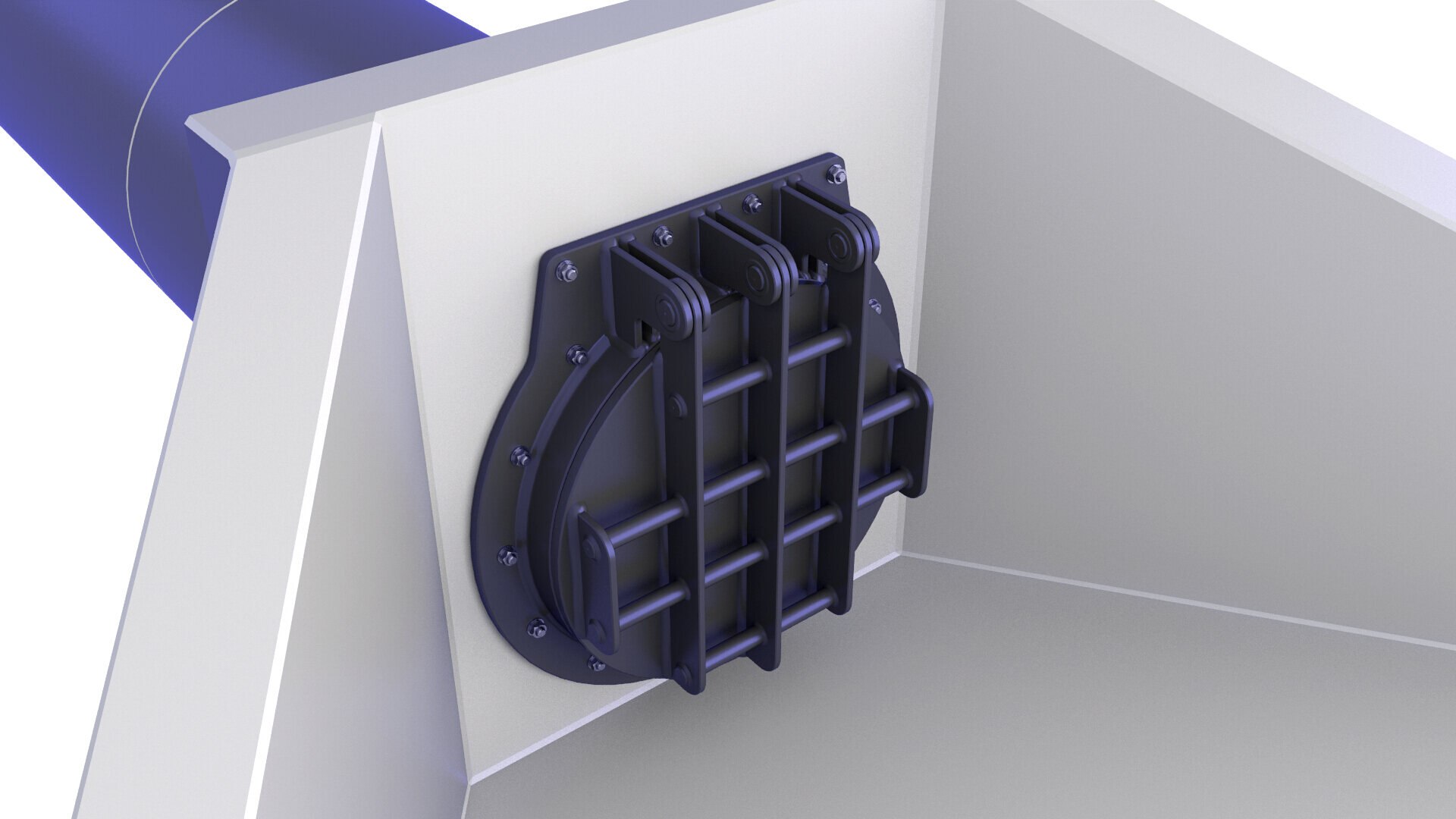 Sewage Outlet Flap Gate Valve 13 3D - TurboSquid 1979962