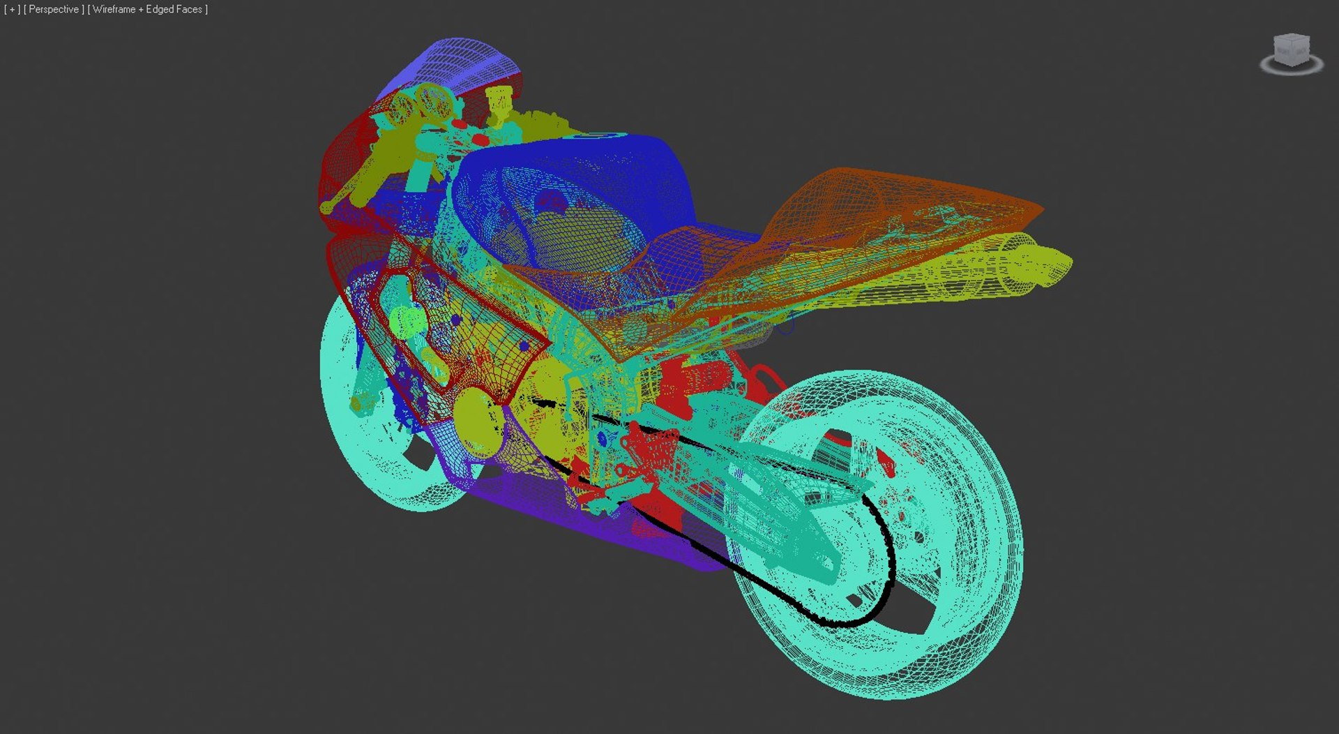 kawasaki ninja motorcycle redline 3d model