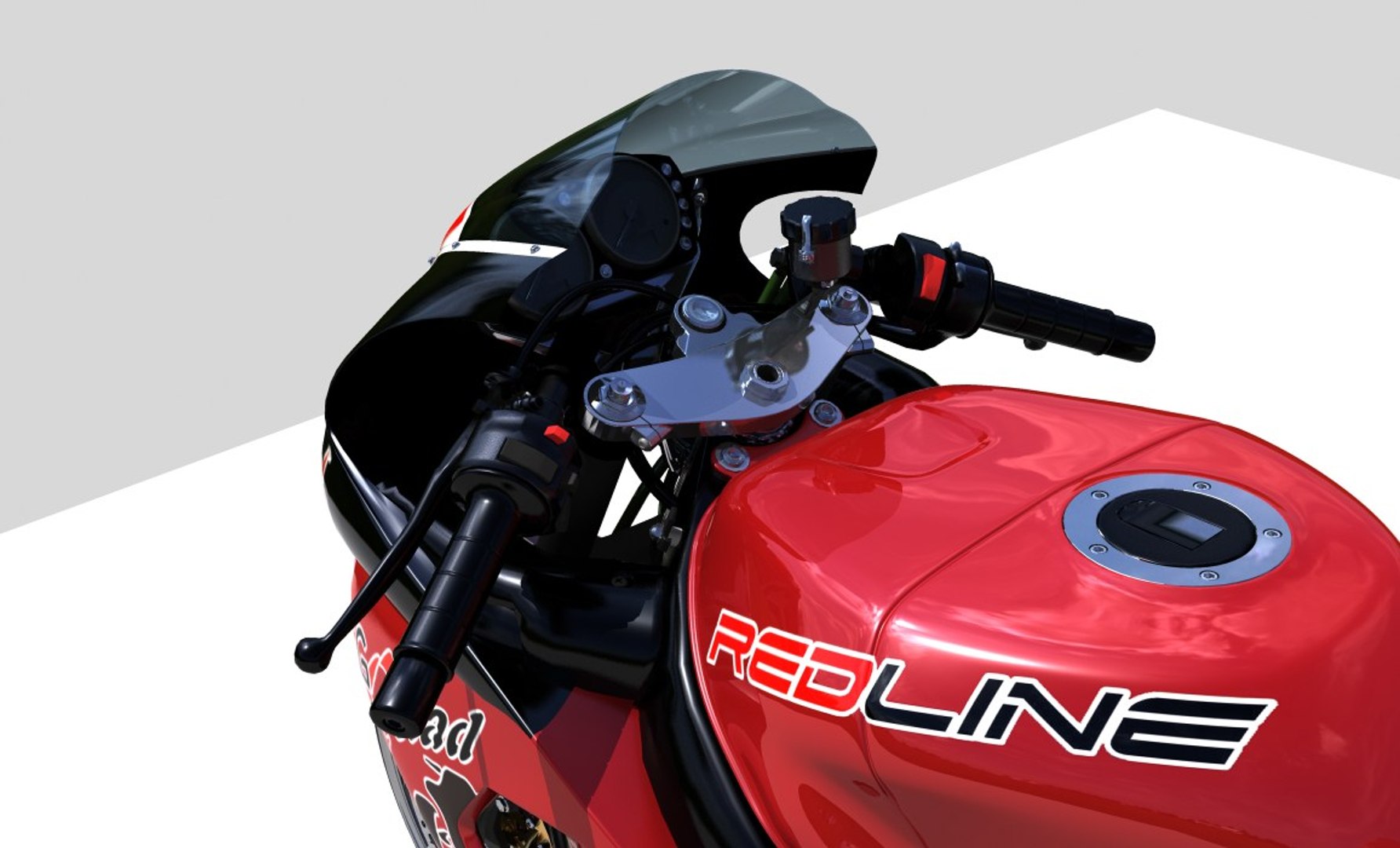 kawasaki ninja motorcycle redline 3d model