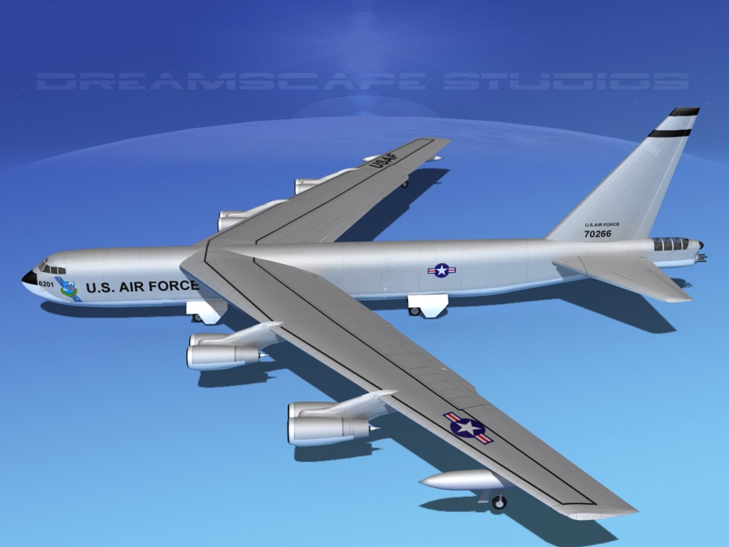 3d Model Stratofortress Boeing B-52 Bomber