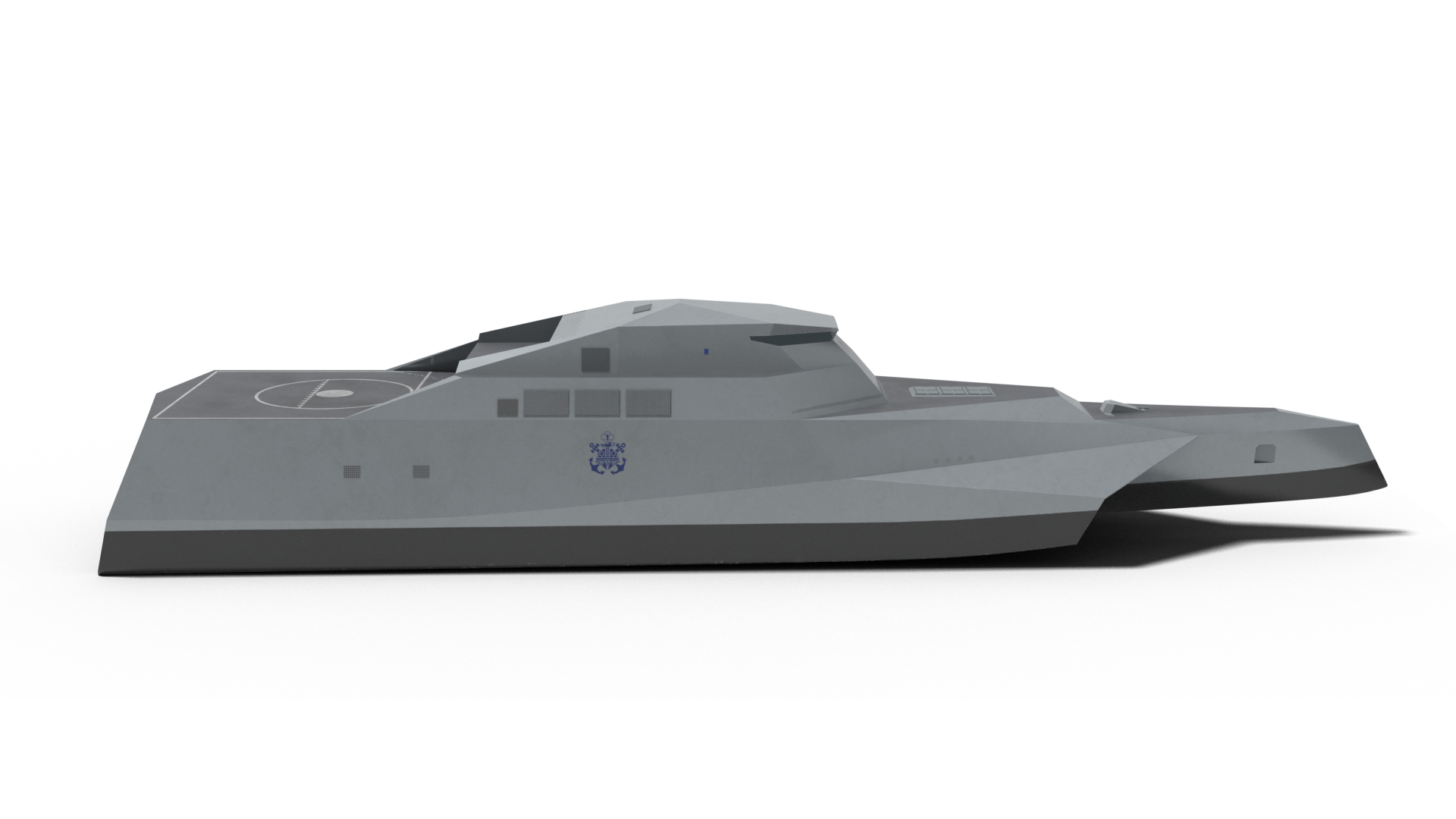 Unmanned Force Control Ship Model - TurboSquid 2226164