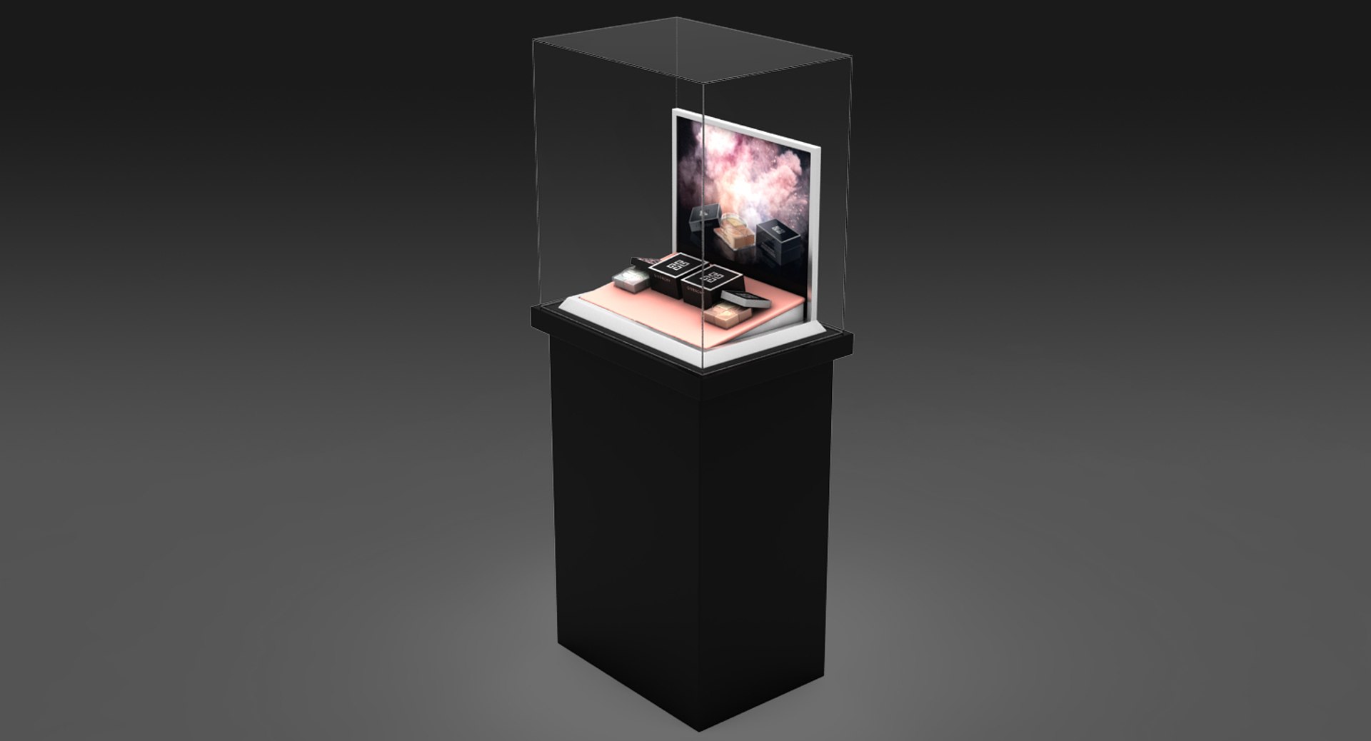 3D givenchy powder showcase - TurboSquid 1222902