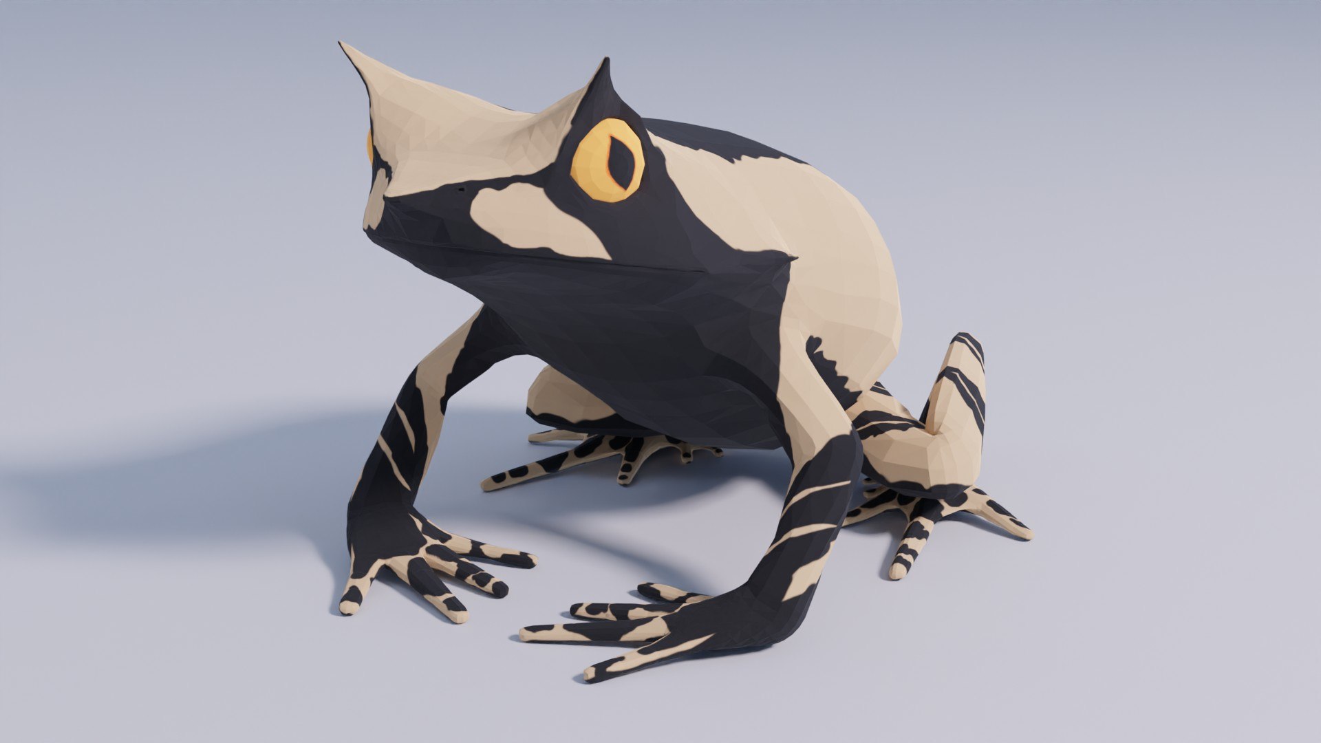 Malayan Horned Frog - Animated 3D Model - TurboSquid 1767344