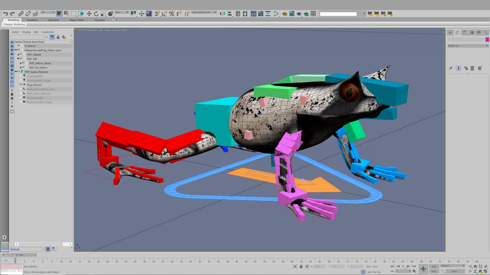 Malayan Horned Frog - Animated 3D Model - TurboSquid 1767344