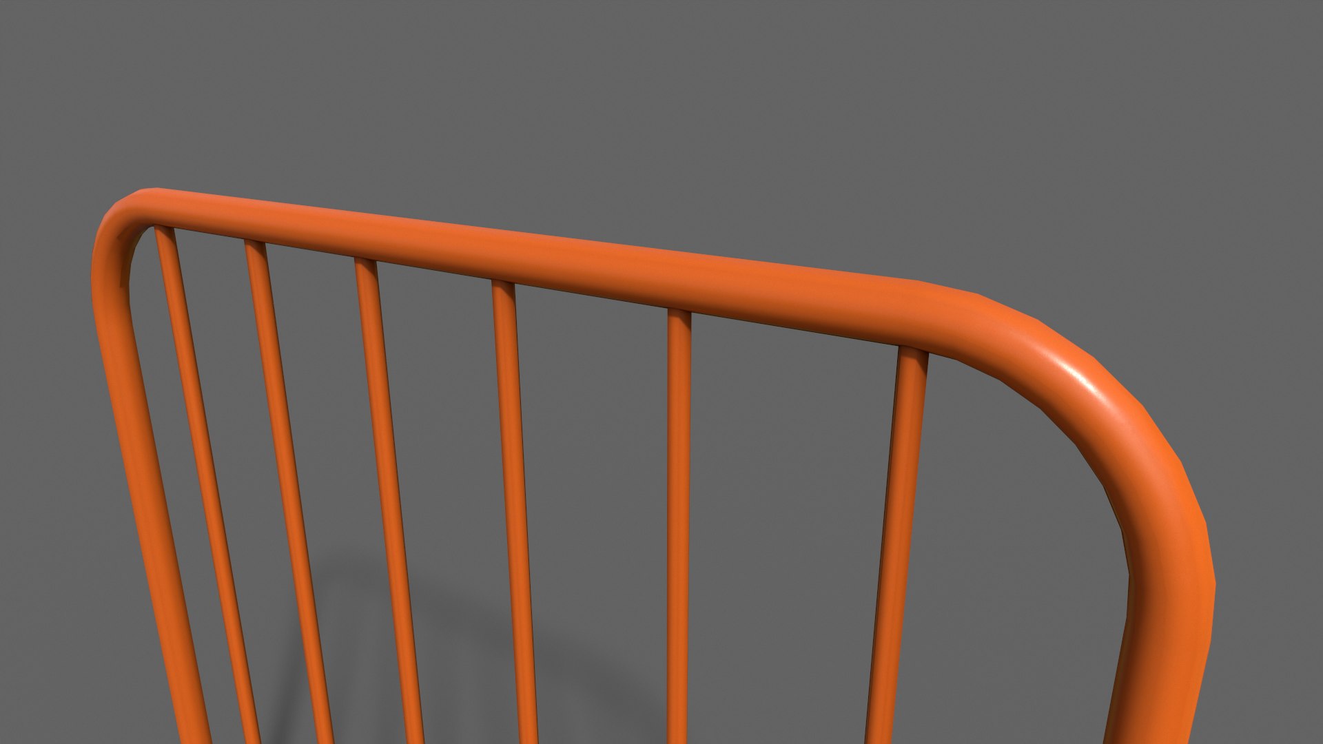 3D Model PBR Pedestrian Guard Rail Orange V2 - TurboSquid 1866706